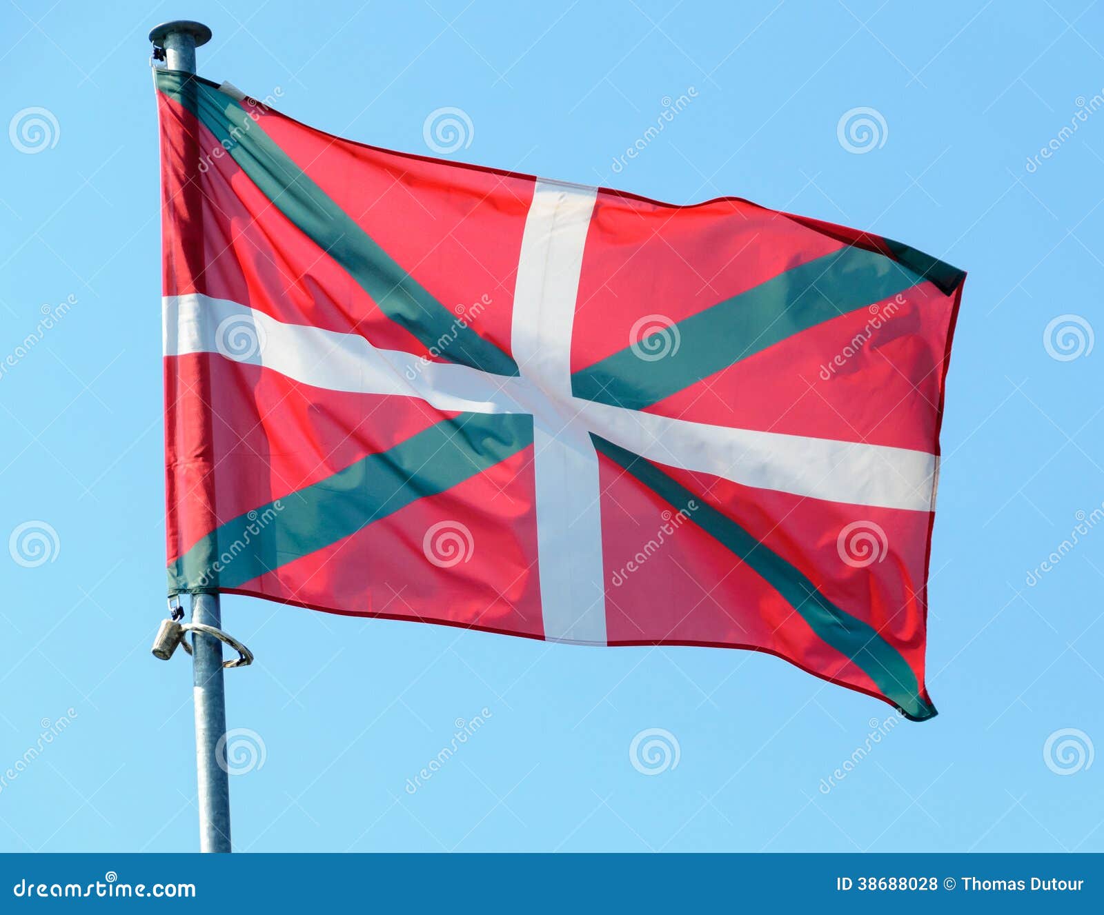 Drapeau de pays Basque photo stock. Image du indicateur - 38688028