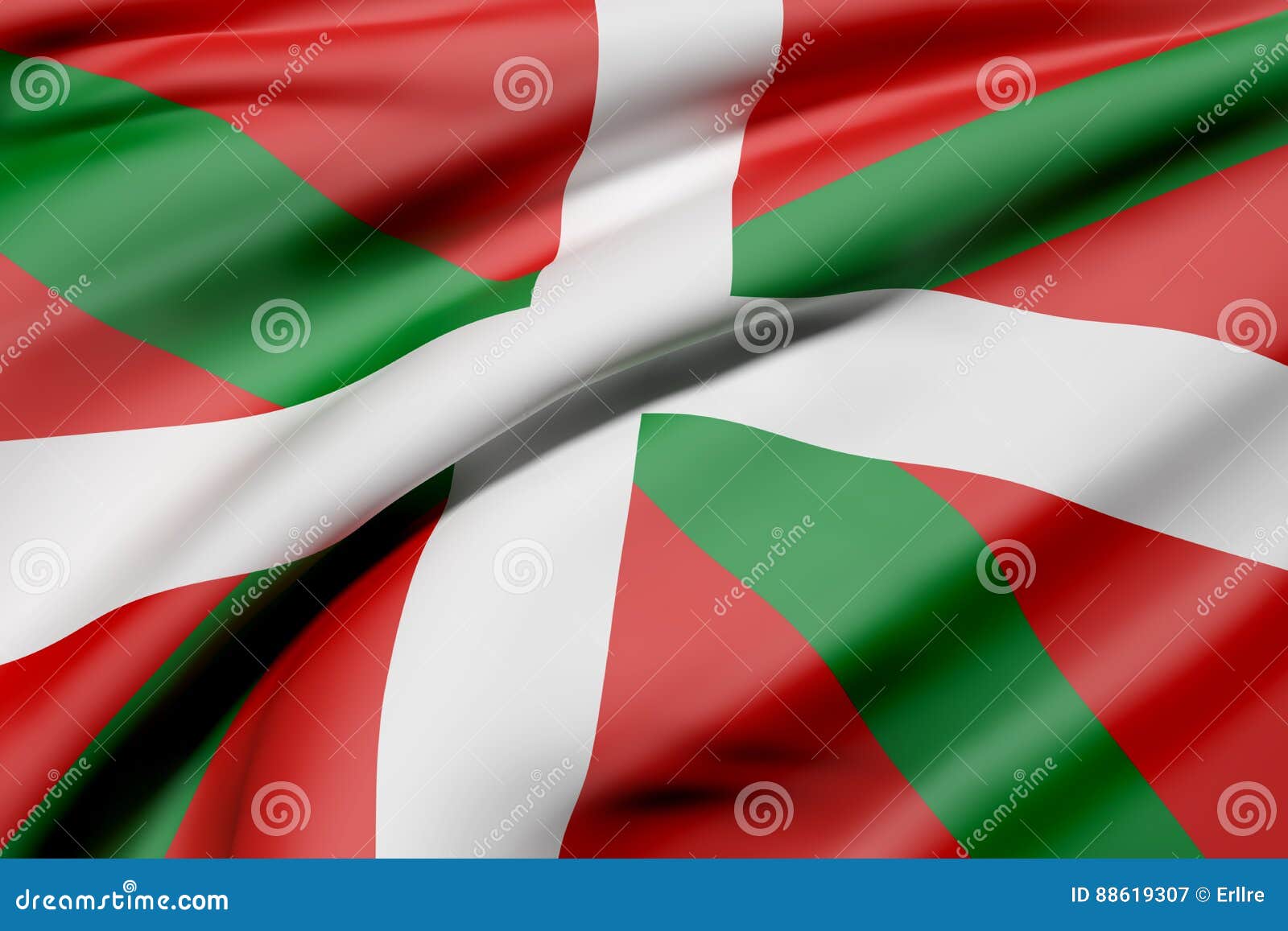 Drapeau de pays Basque illustration stock. Illustration du indépendance ...