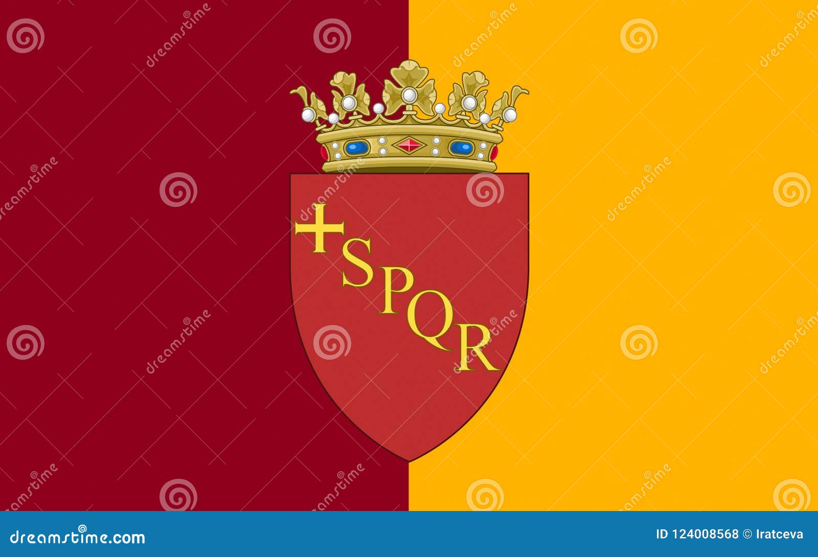 Drapeau De Rome Du Latium, Italie Photo stock - Image du syndicat ...