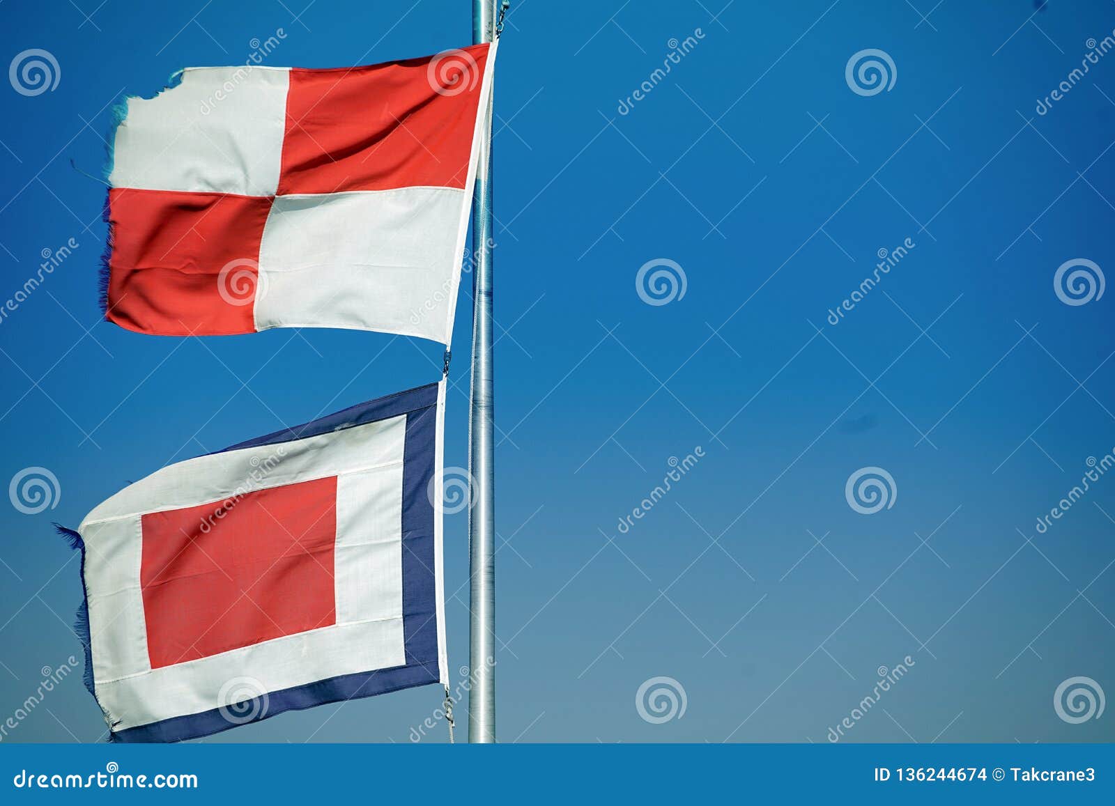 Drapeau De Signal International Photo stock - Image du paysage ...