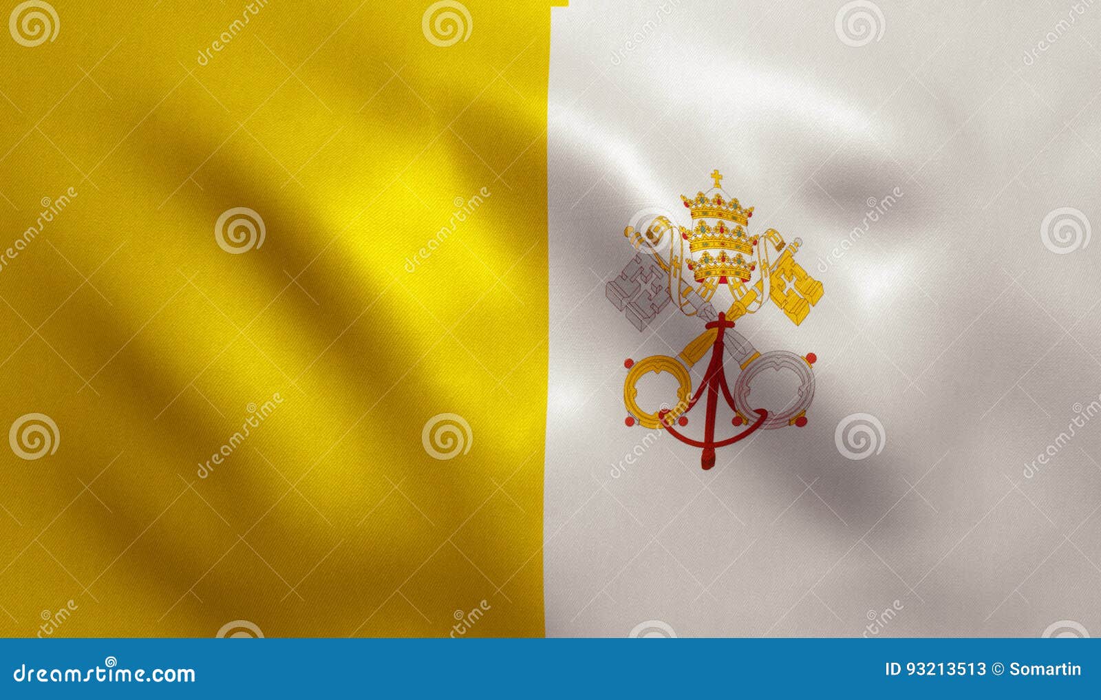 Drapeau de Vatican illustration stock. Illustration of illustration ...