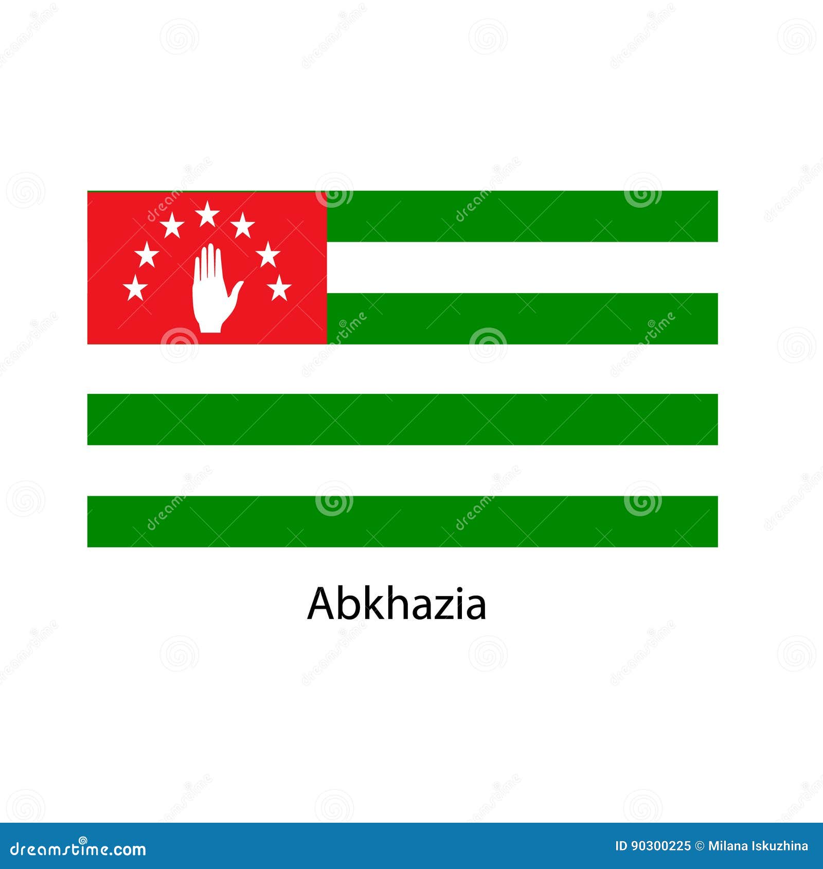 Drapeau De Vecteur De L'Abkhazie Illustration de Vecteur - Illustration ...