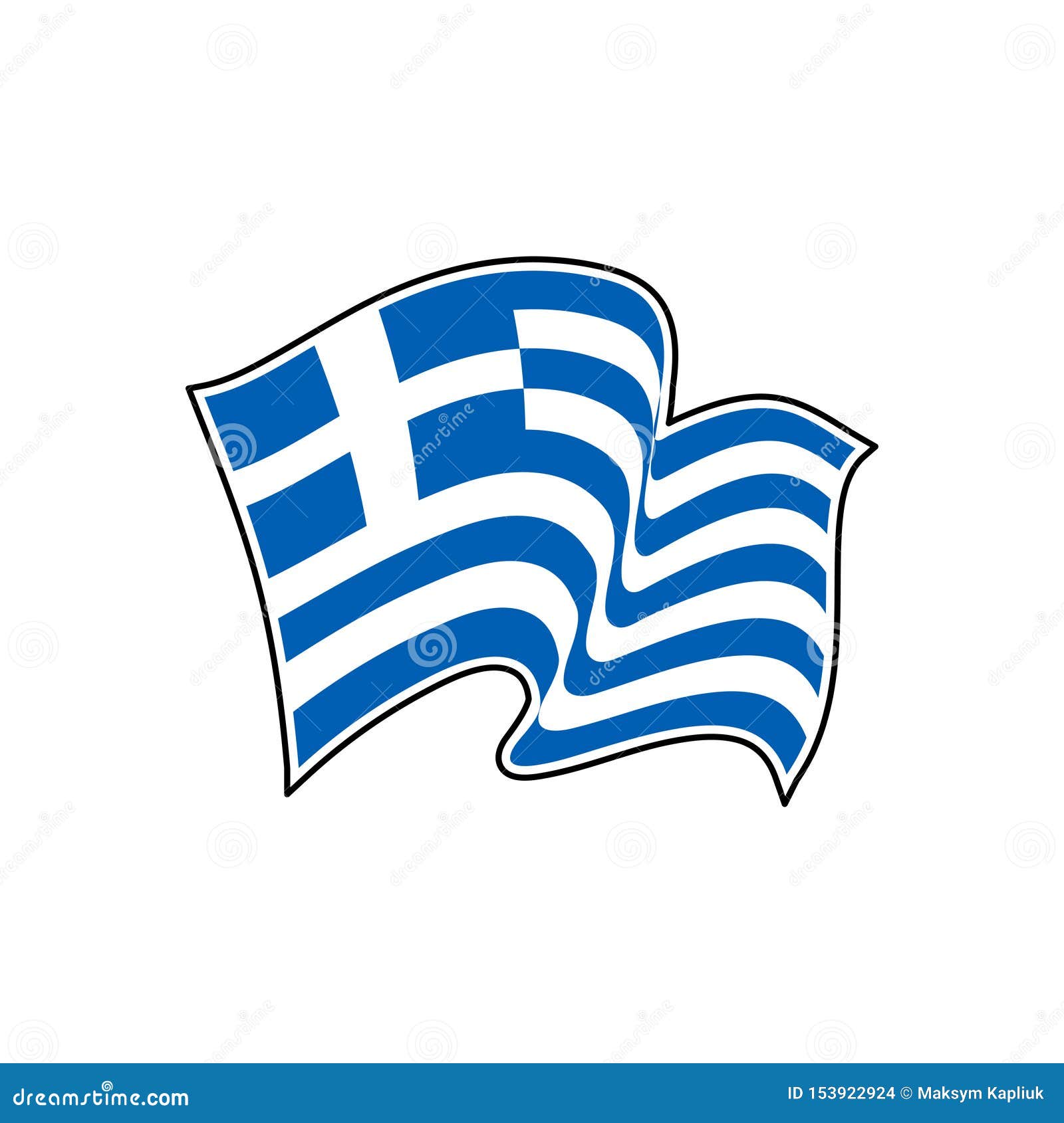 Drapeau De Vecteur De La Gr?ce Ath?nes Illustration de Vecteur ...