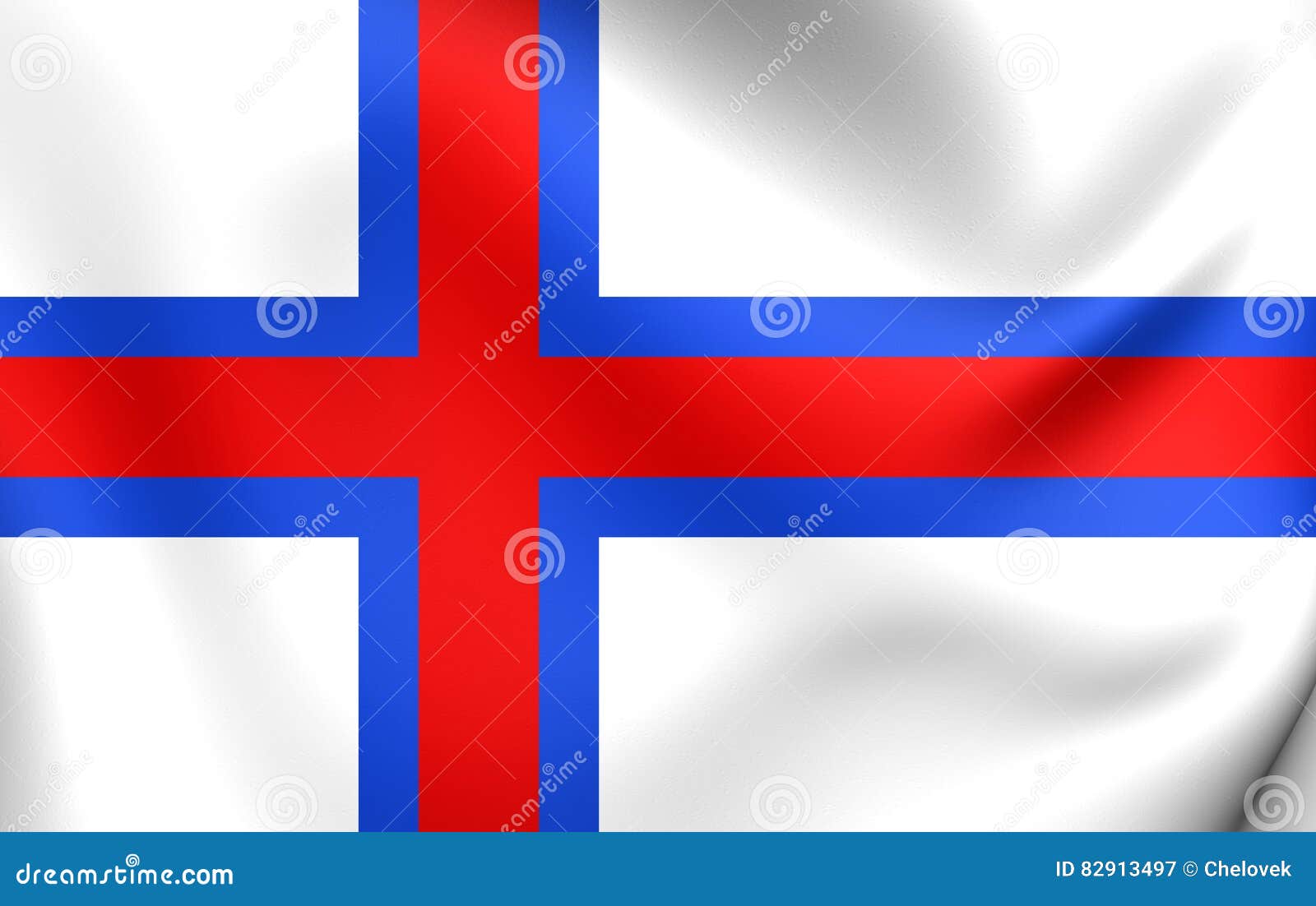 Drapeau des Iles Féroé illustration stock. Illustration du nordique ...