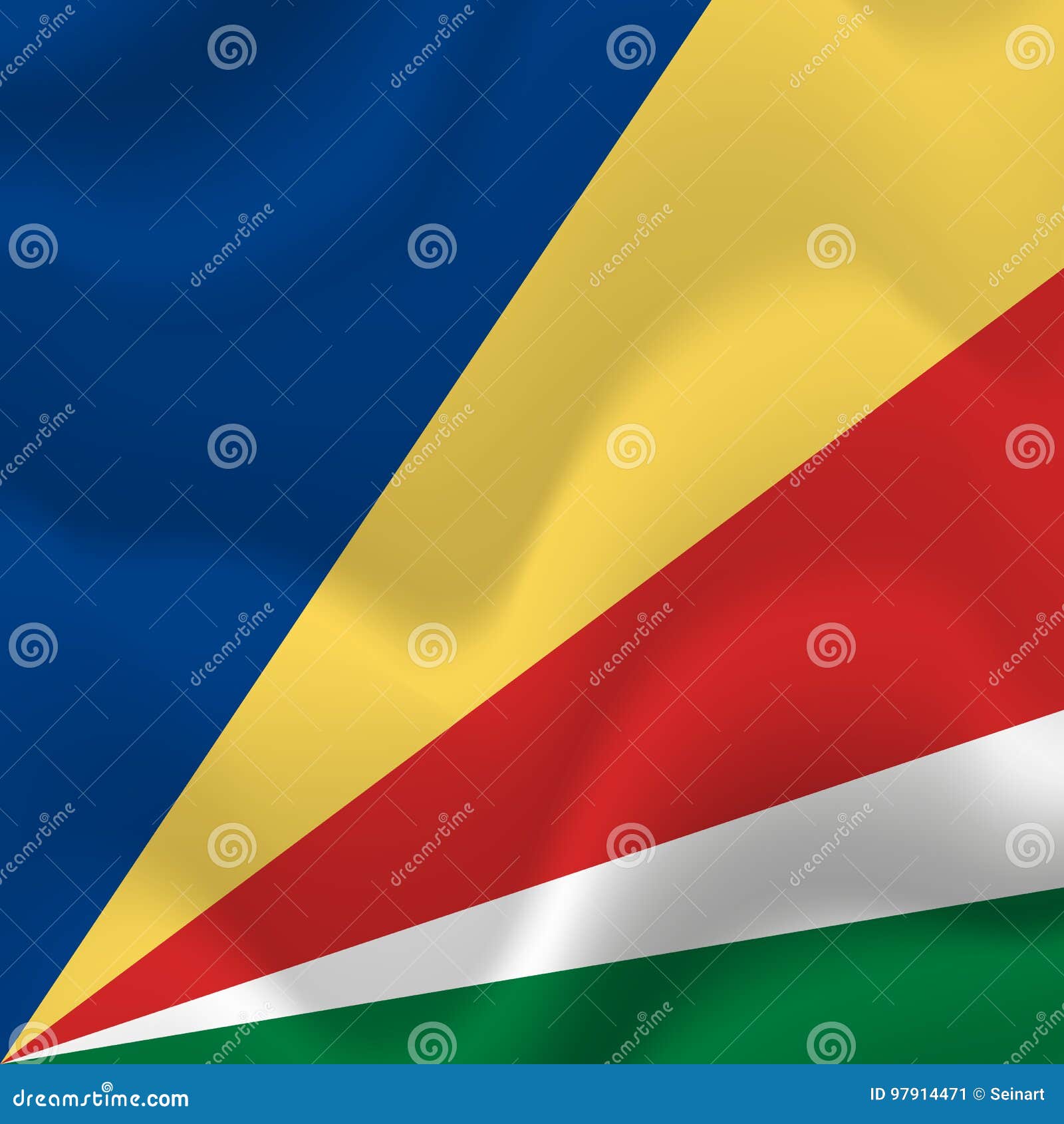 Drapeau Des Seychelles Vecteur Illustration Stock - Illustration du ...
