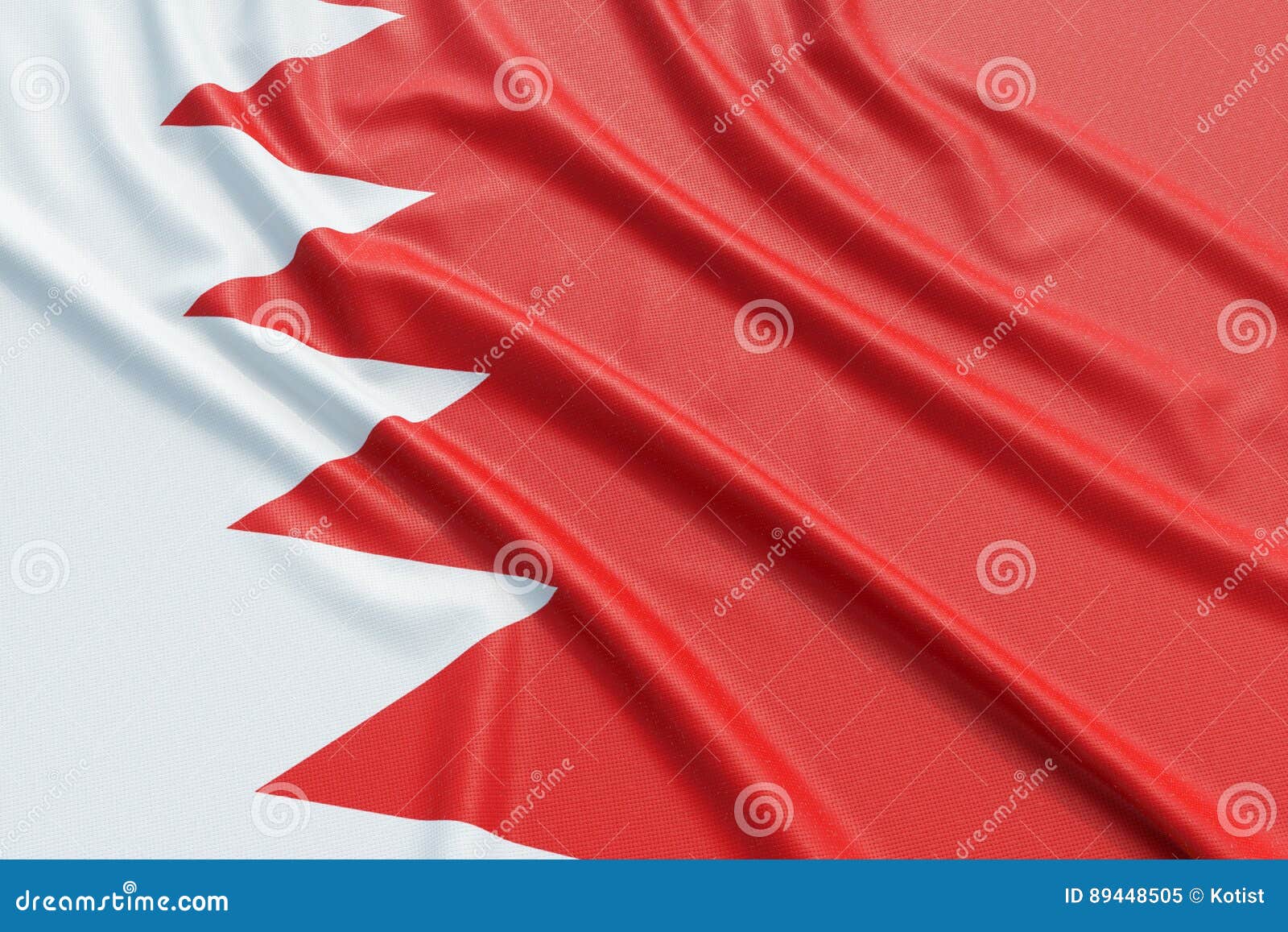 Drapeau du Bahrain illustration stock. Illustration du pays - 89448505