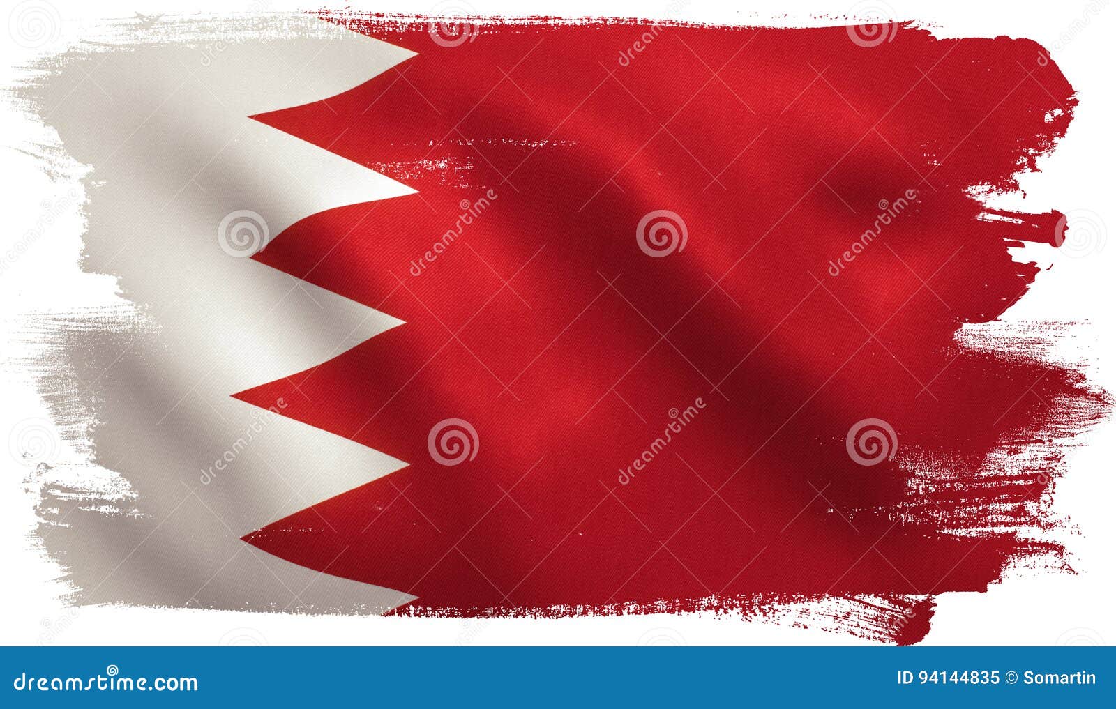 Drapeau du Bahrain illustration stock. Illustration du indicateur ...