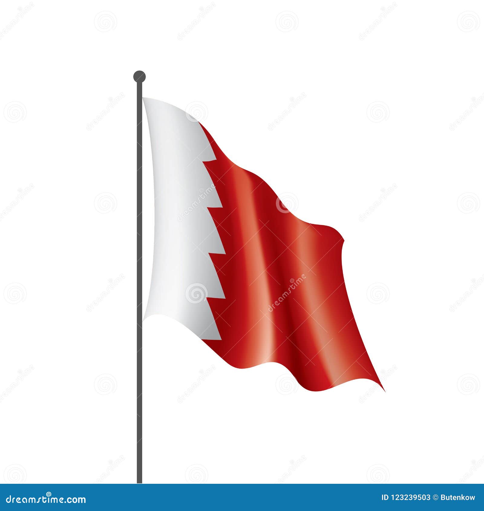 Drapeau Du Bahrain, Illustration De Vecteur Illustration de Vecteur ...
