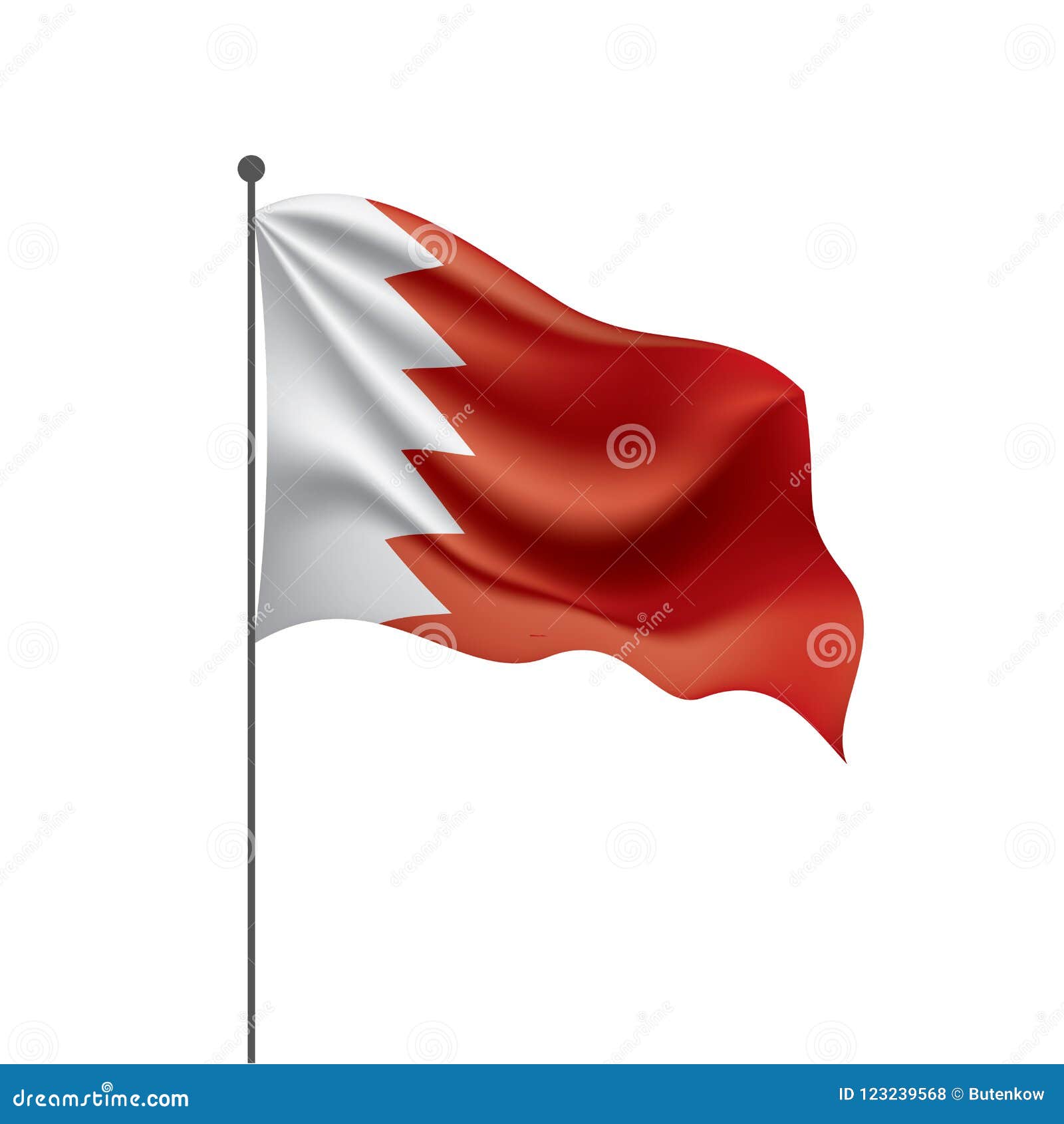 Drapeau Du Bahrain, Illustration De Vecteur Illustration de Vecteur ...