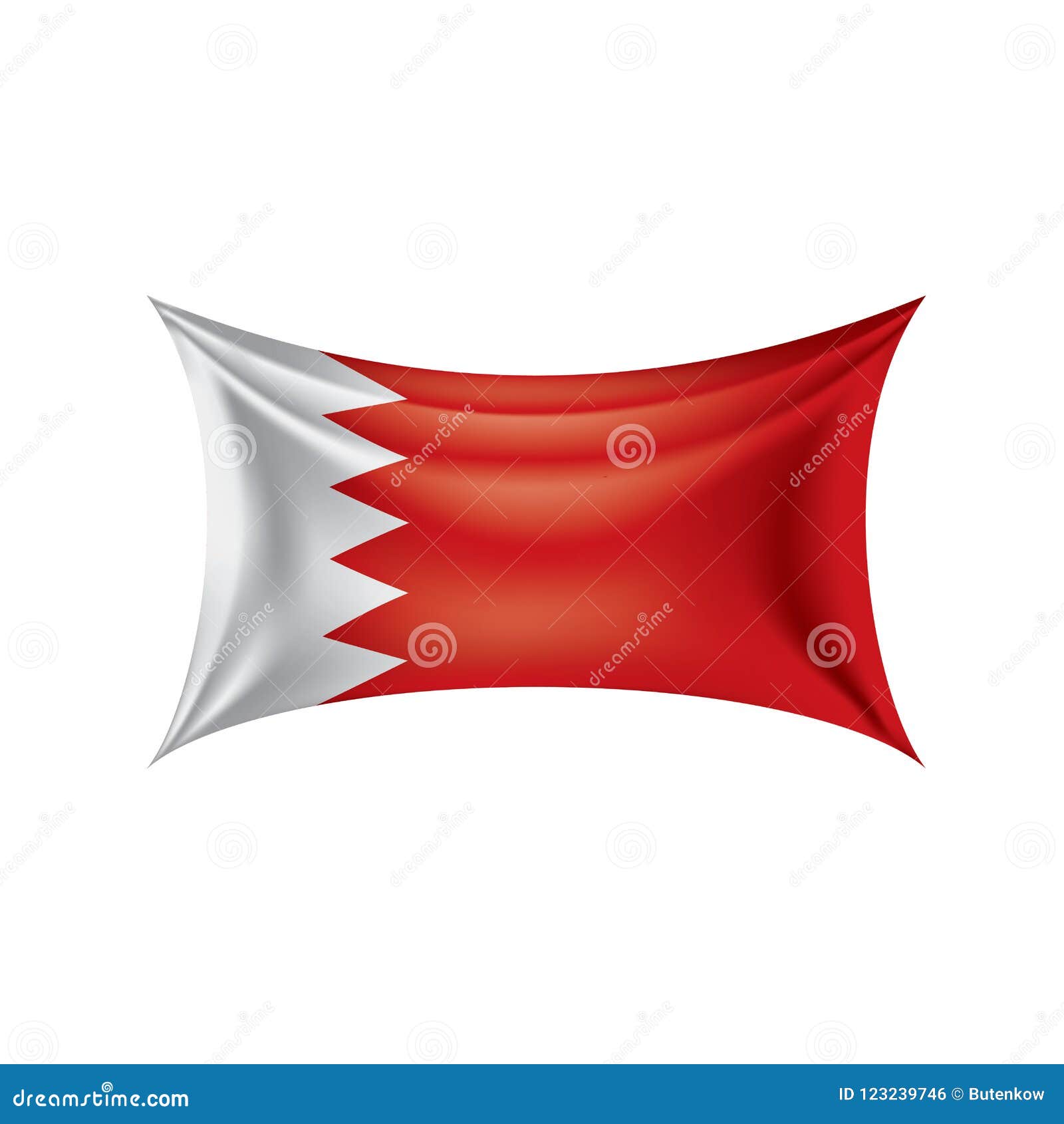 Drapeau Du Bahrain, Illustration De Vecteur Illustration de Vecteur ...
