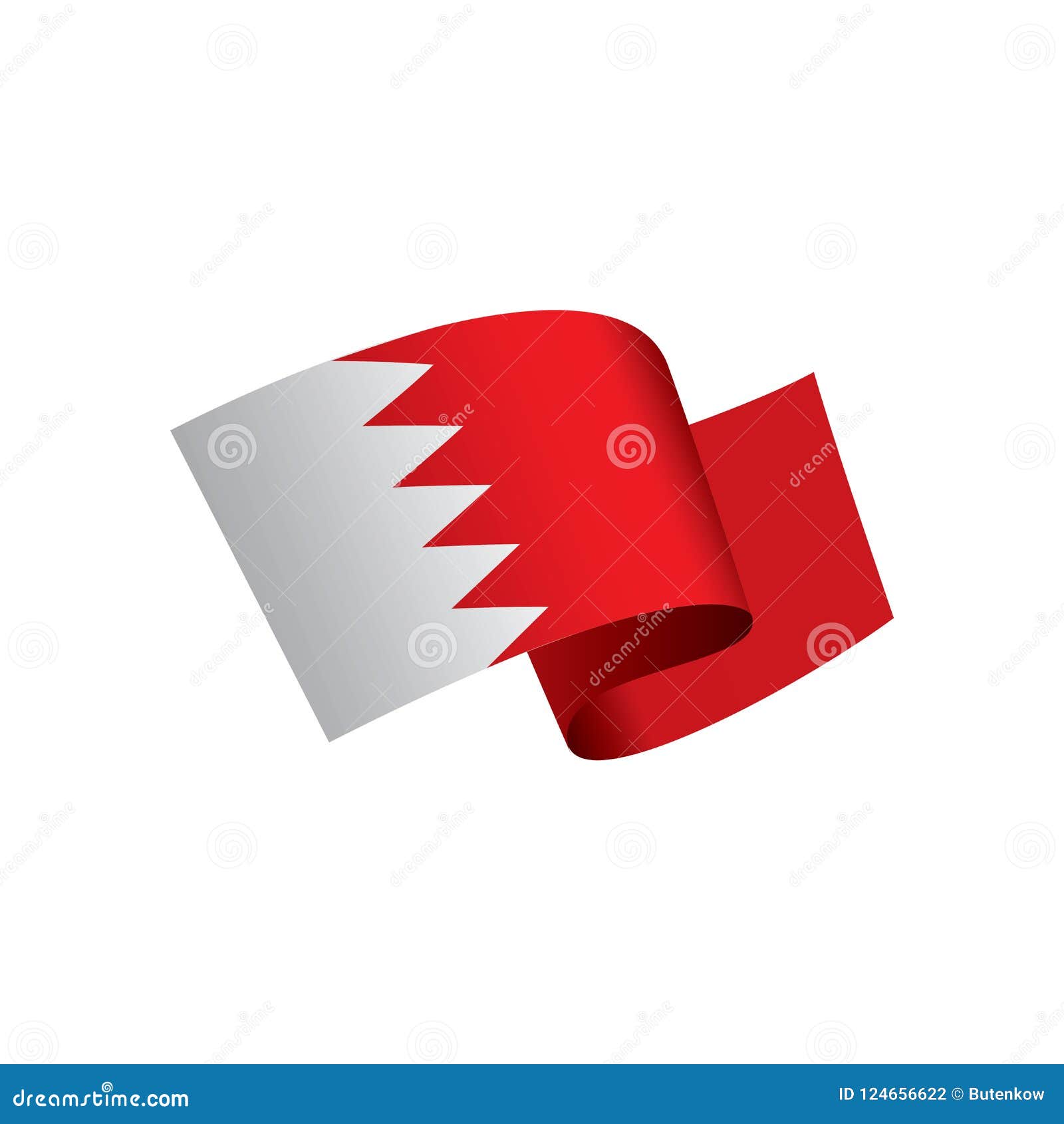 Drapeau Du Bahrain, Illustration De Vecteur Illustration de Vecteur ...