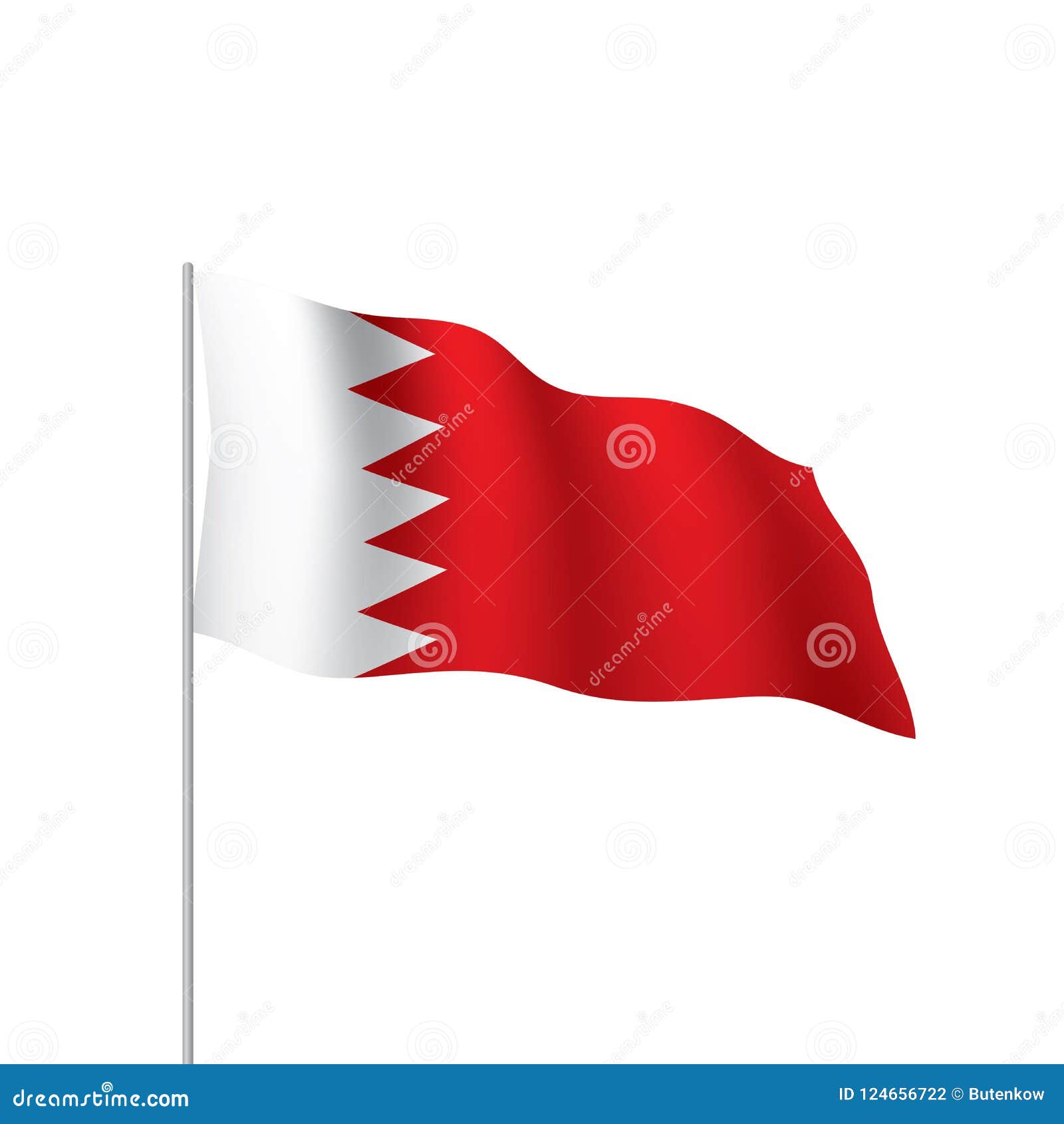 Drapeau Du Bahrain, Illustration De Vecteur Illustration de Vecteur ...