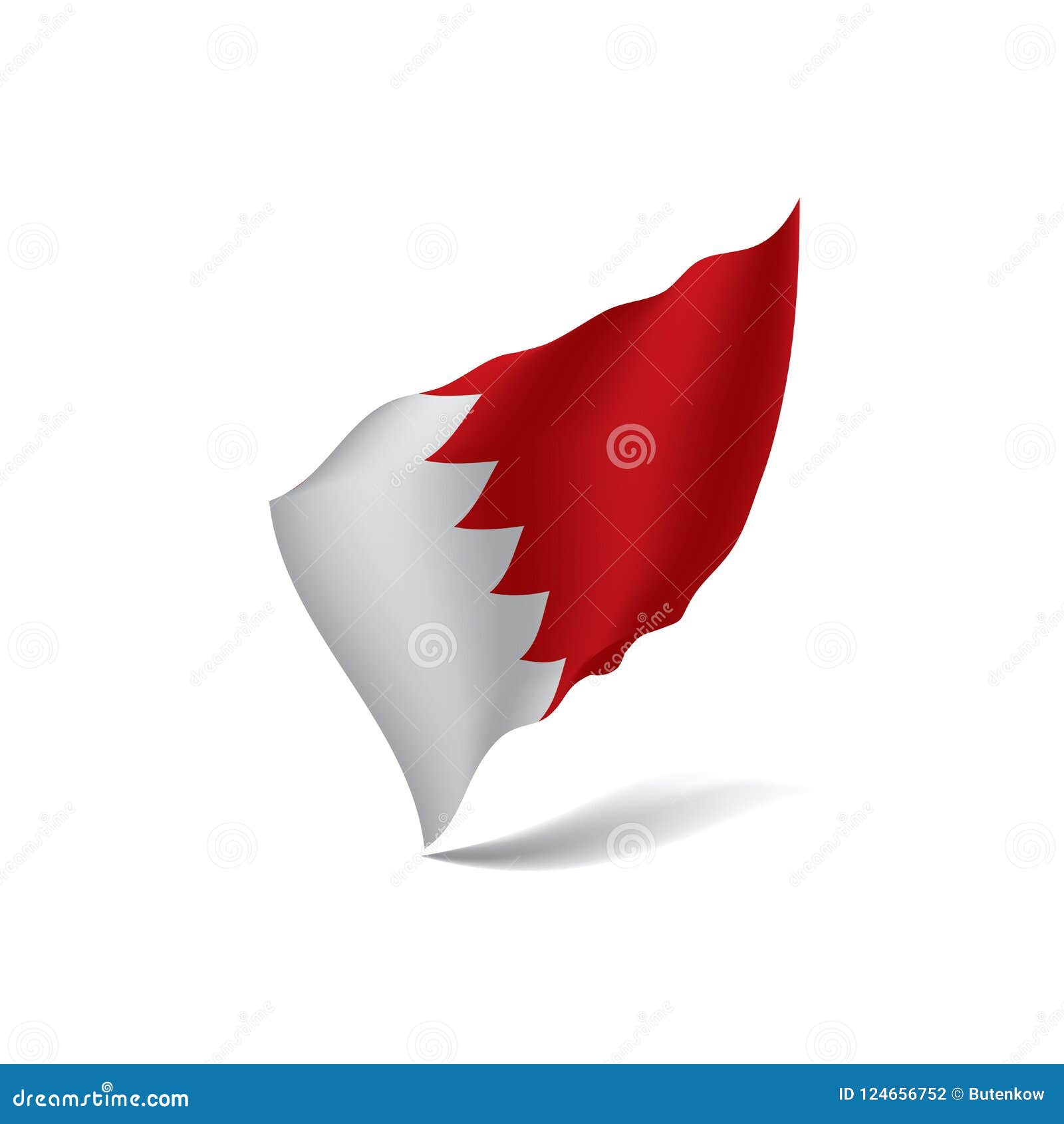 Drapeau Du Bahrain, Illustration De Vecteur Illustration de Vecteur ...