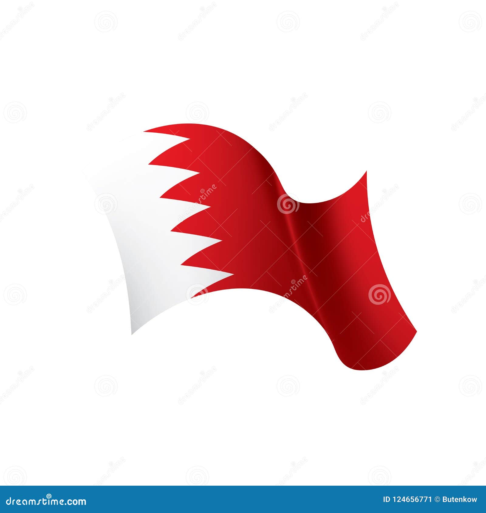 Drapeau Du Bahrain, Illustration De Vecteur Illustration de Vecteur ...