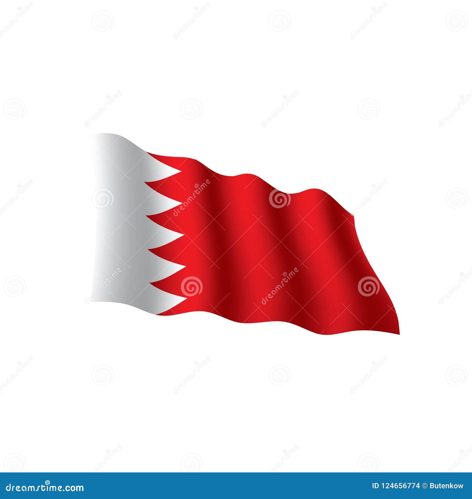 Drapeau Du Bahrain, Illustration De Vecteur Illustration de Vecteur ...