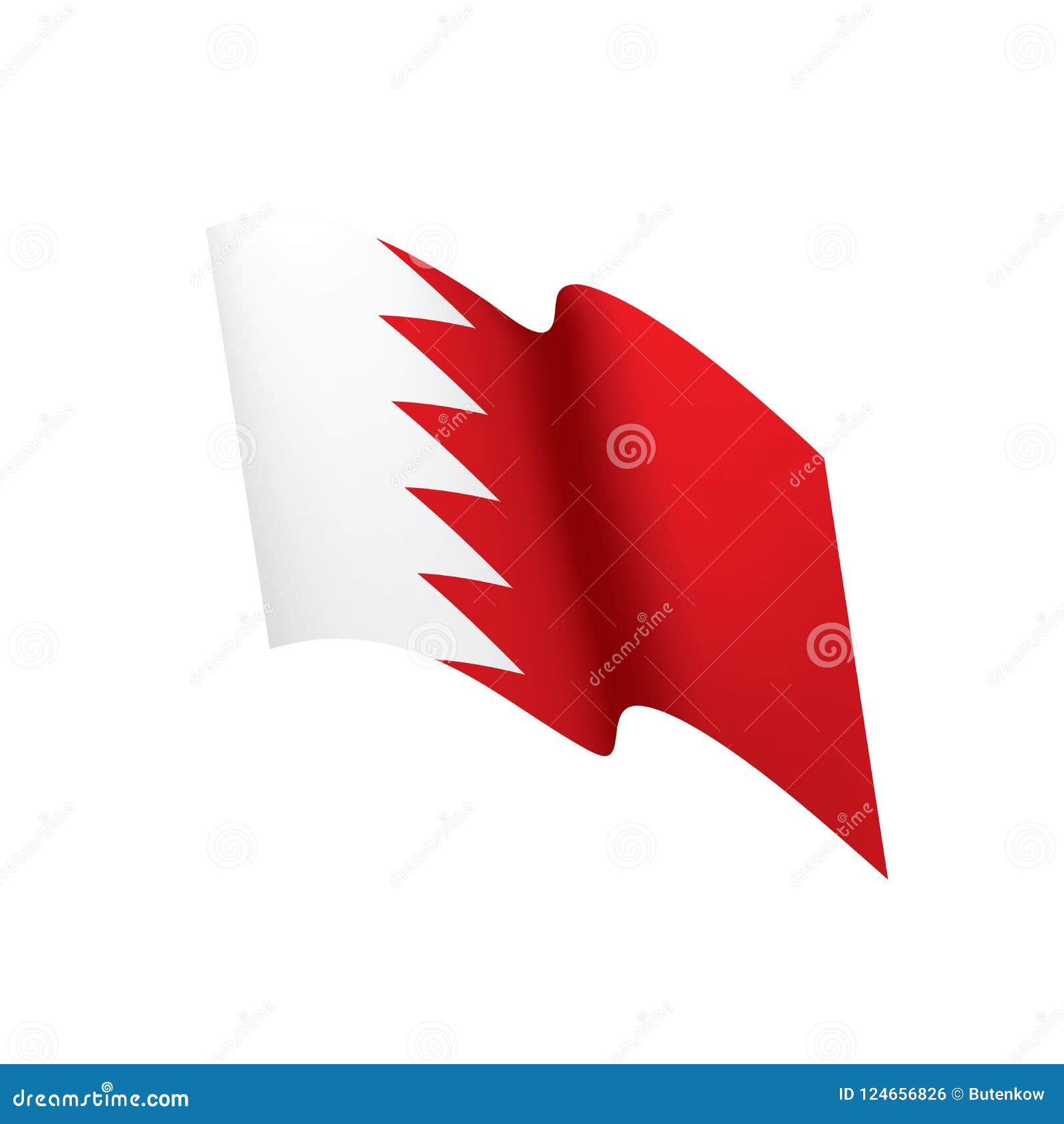 Drapeau Du Bahrain, Illustration De Vecteur Illustration de Vecteur ...