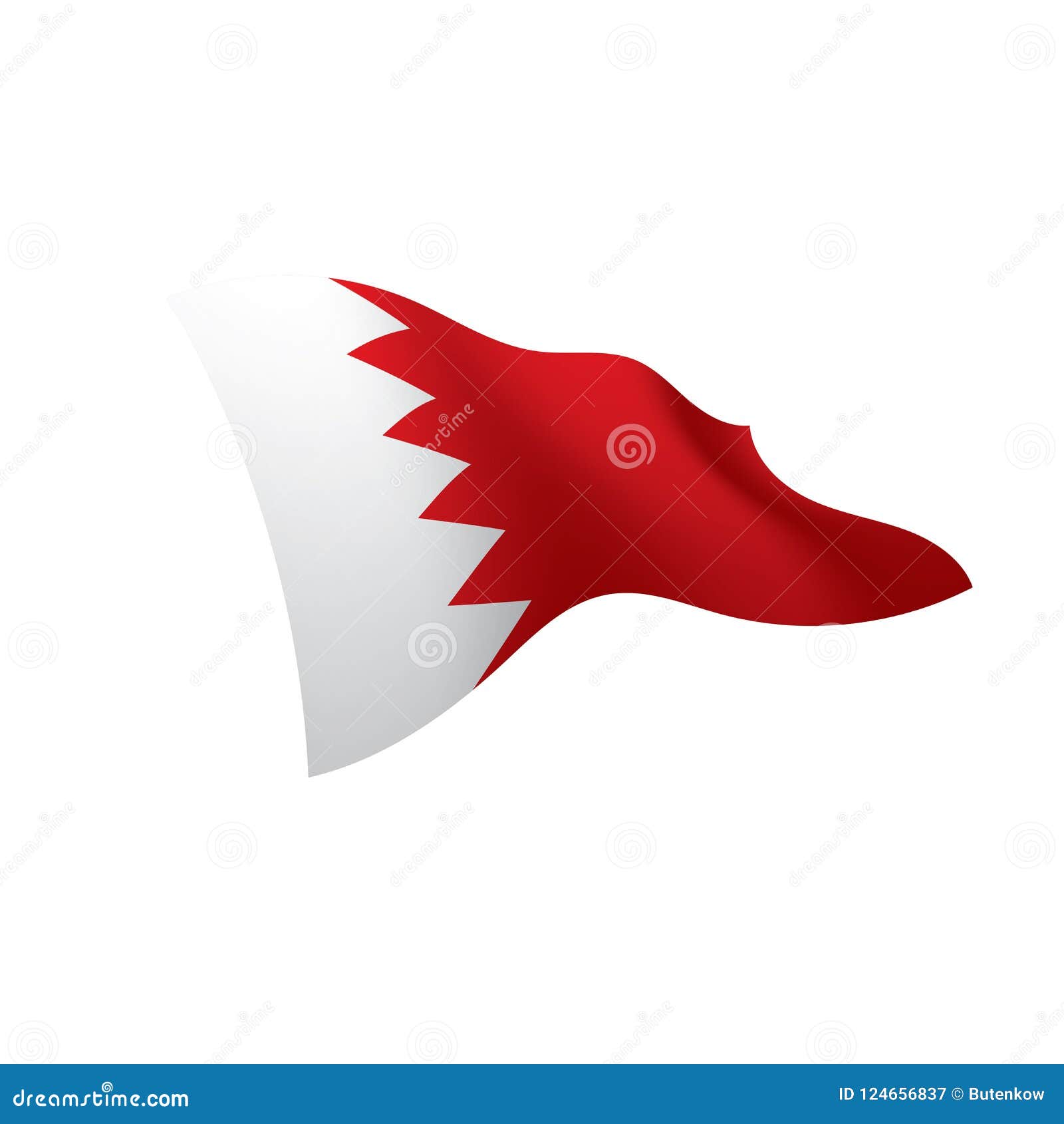 Drapeau Du Bahrain, Illustration De Vecteur Illustration de Vecteur ...