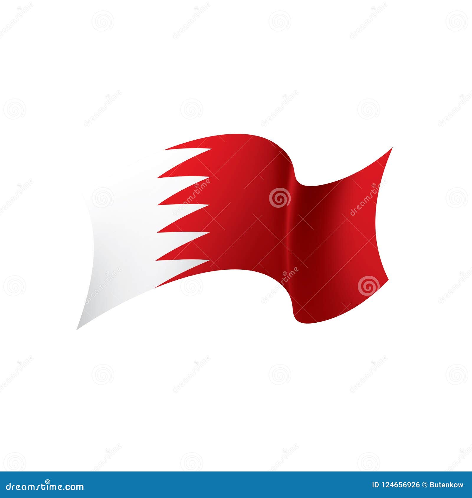 Drapeau Du Bahrain, Illustration De Vecteur Illustration de Vecteur ...