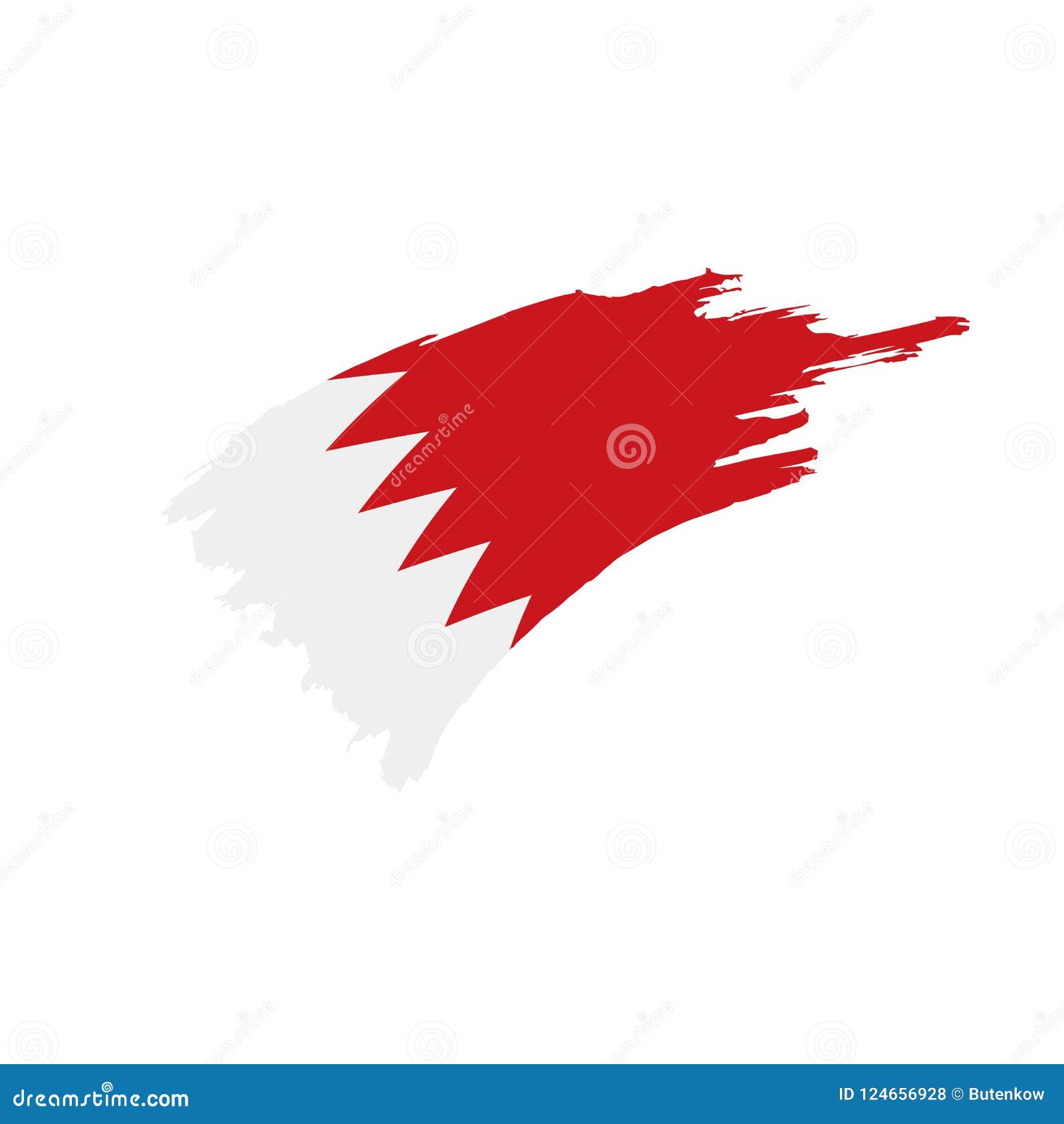 Drapeau Du Bahrain, Illustration De Vecteur Illustration de Vecteur ...