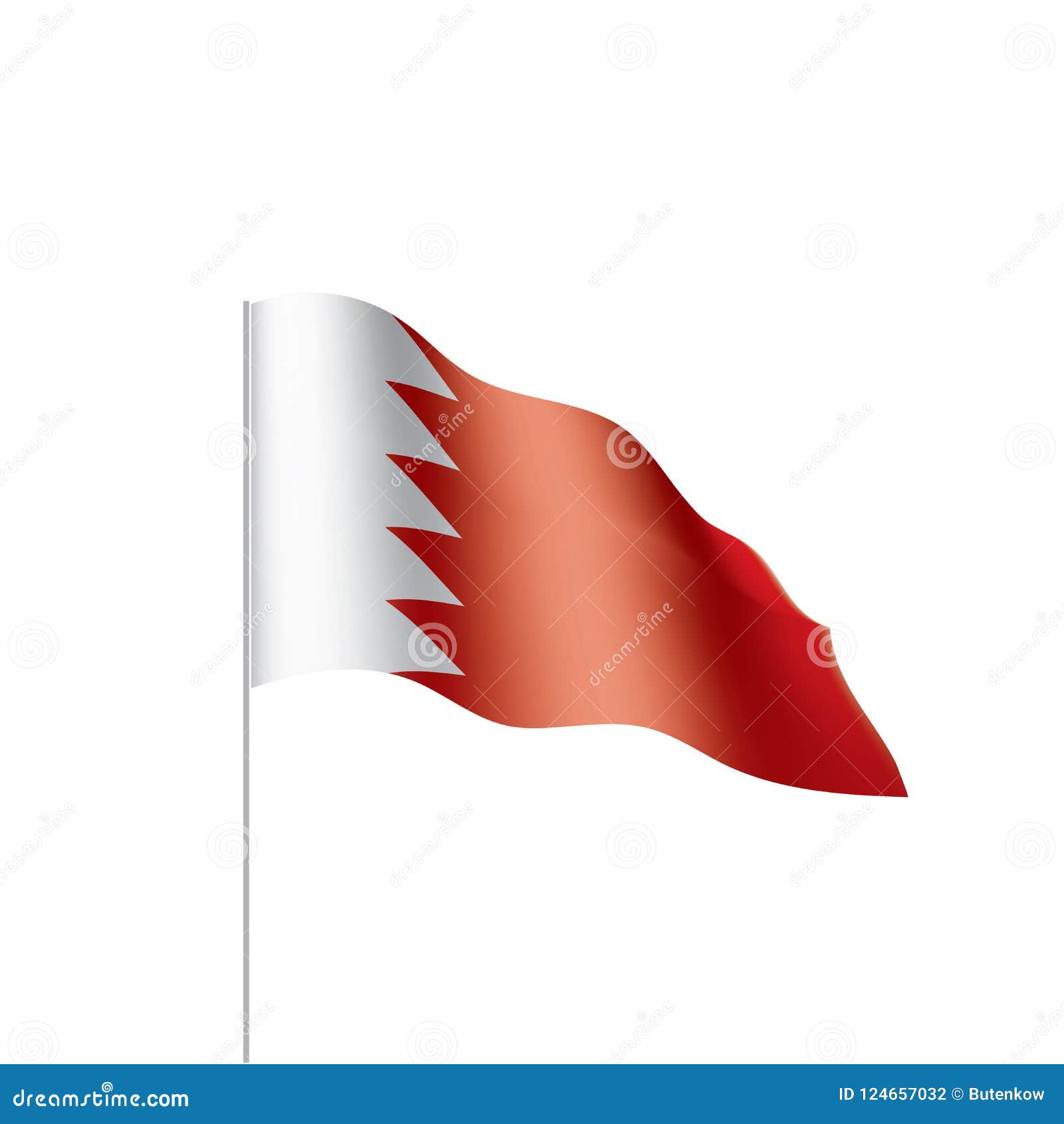 Drapeau Du Bahrain, Illustration De Vecteur Illustration de Vecteur ...
