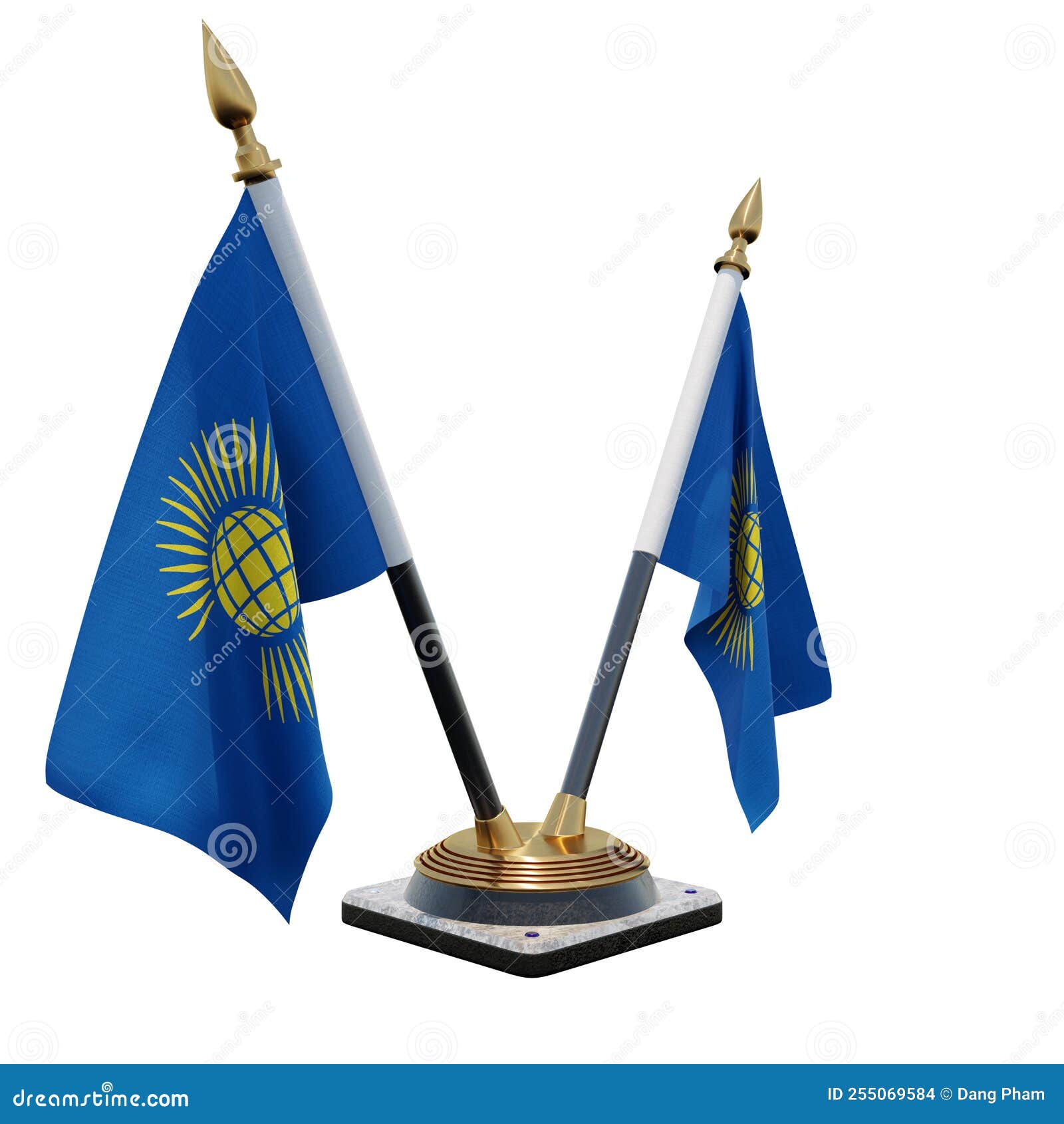 Drapeau Du Commonwealth Des Nations 3d Illustration Stock ...