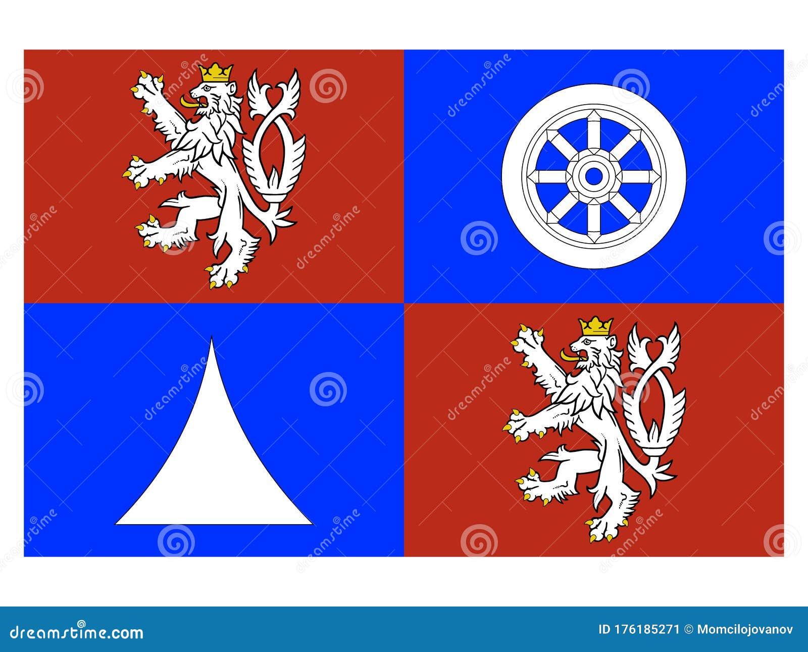 Drapeau du libec illustration de vecteur. Illustration du politique ...