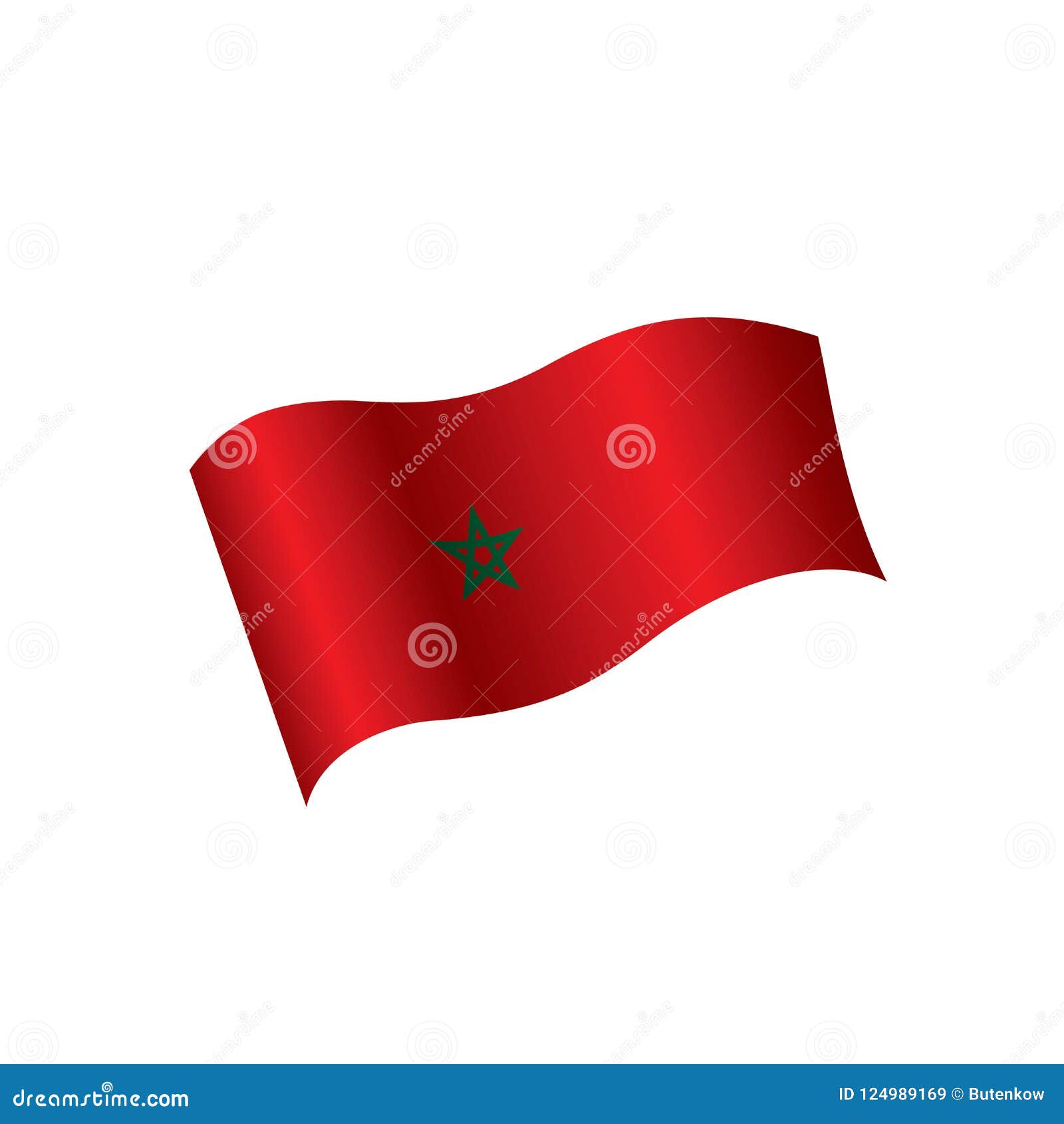 Drapeau Du Maroc, Illustration De Vecteur Illustration Stock ...