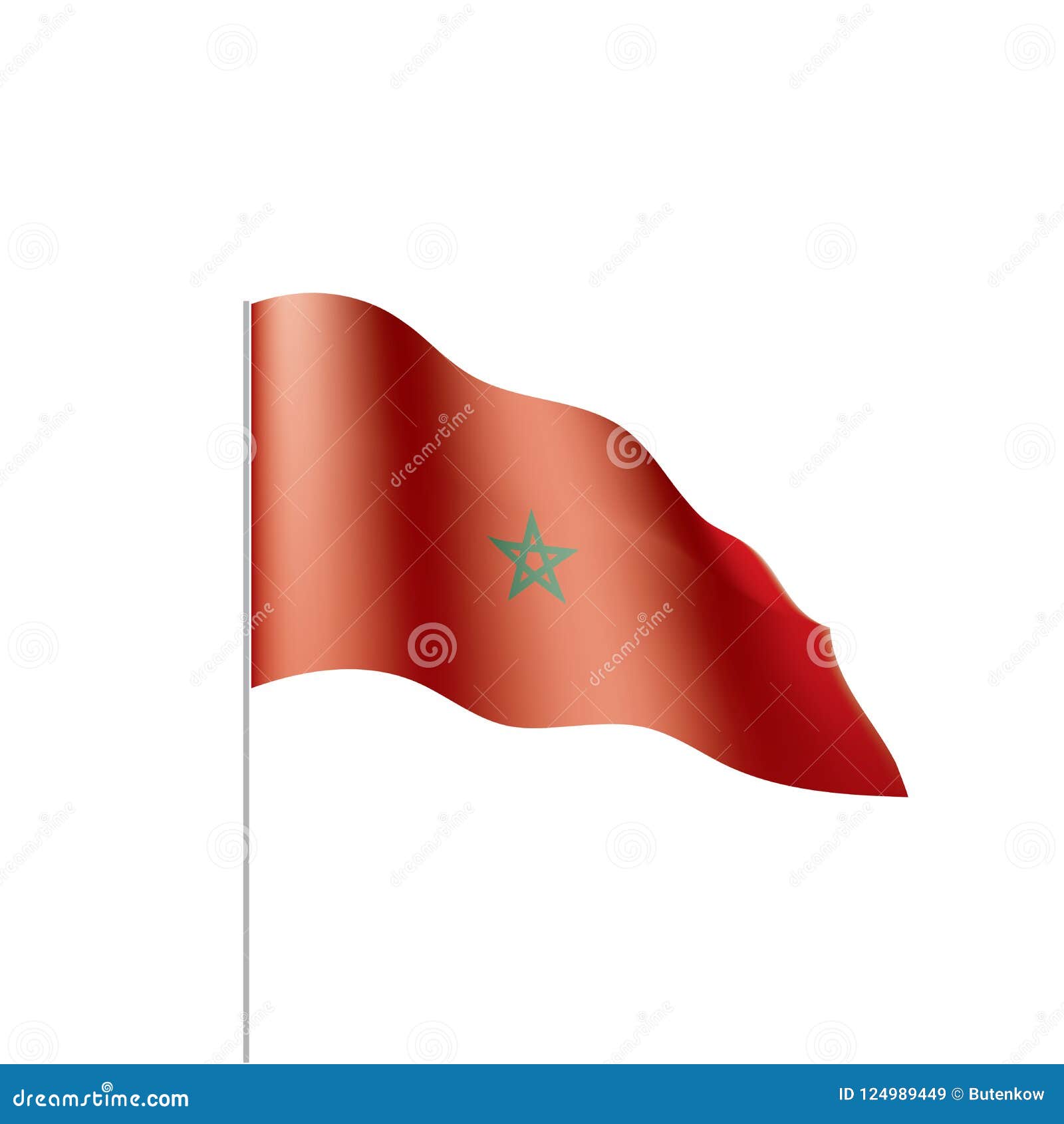 Drapeau Du Maroc, Illustration De Vecteur Illustration Stock ...