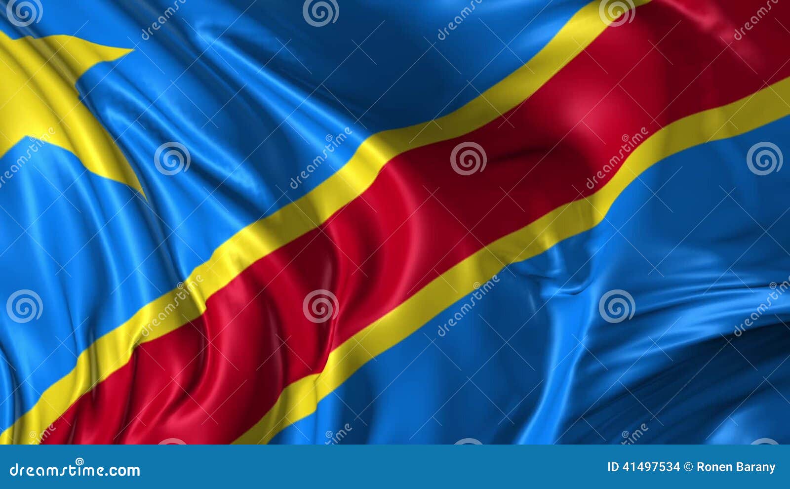 Drapeau Du République Démocratique Du Congo Banque De Vidéos - Vidéo du ...