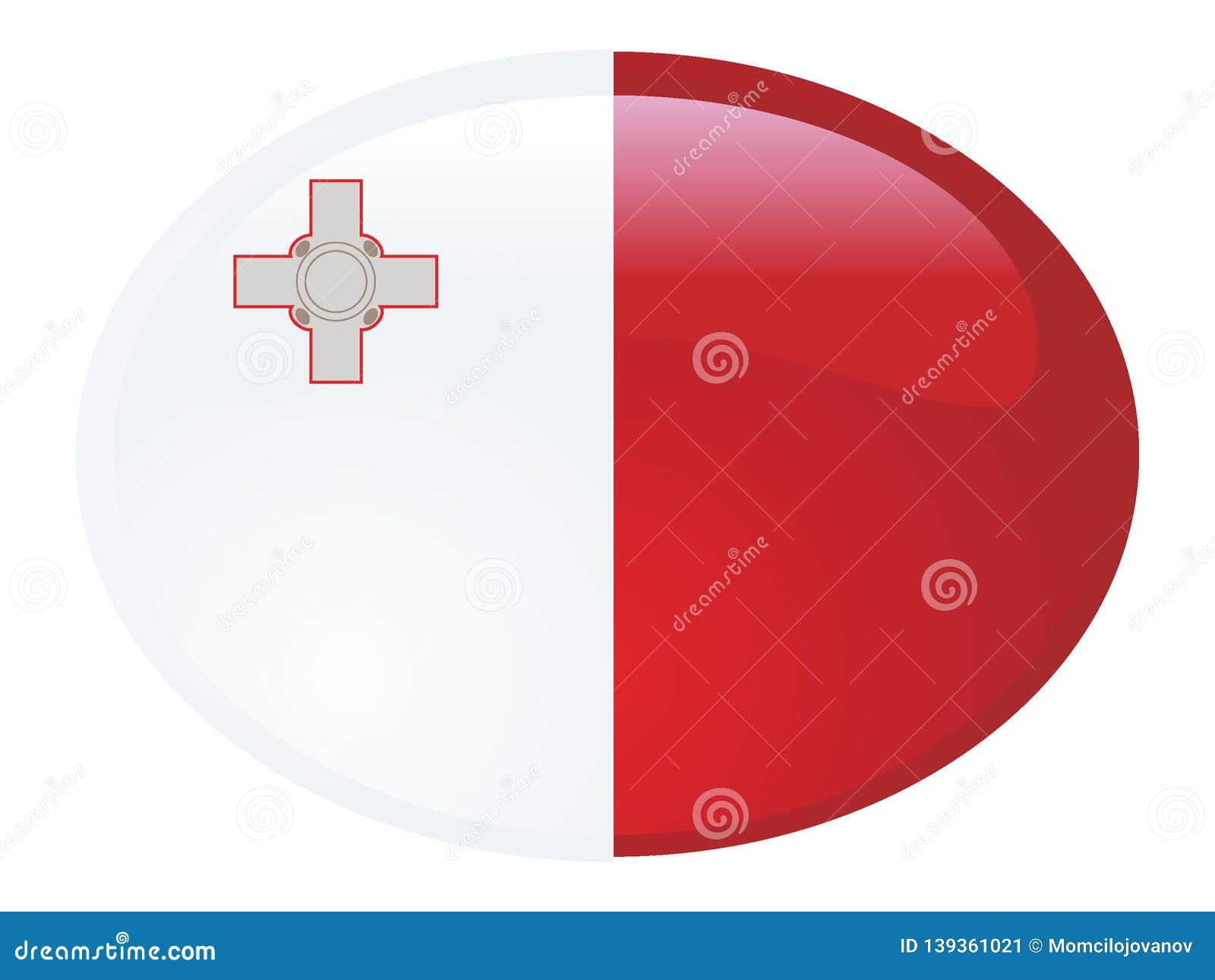 Drapeau Du Rond 3D De Malte Illustration de Vecteur - Illustration du ...
