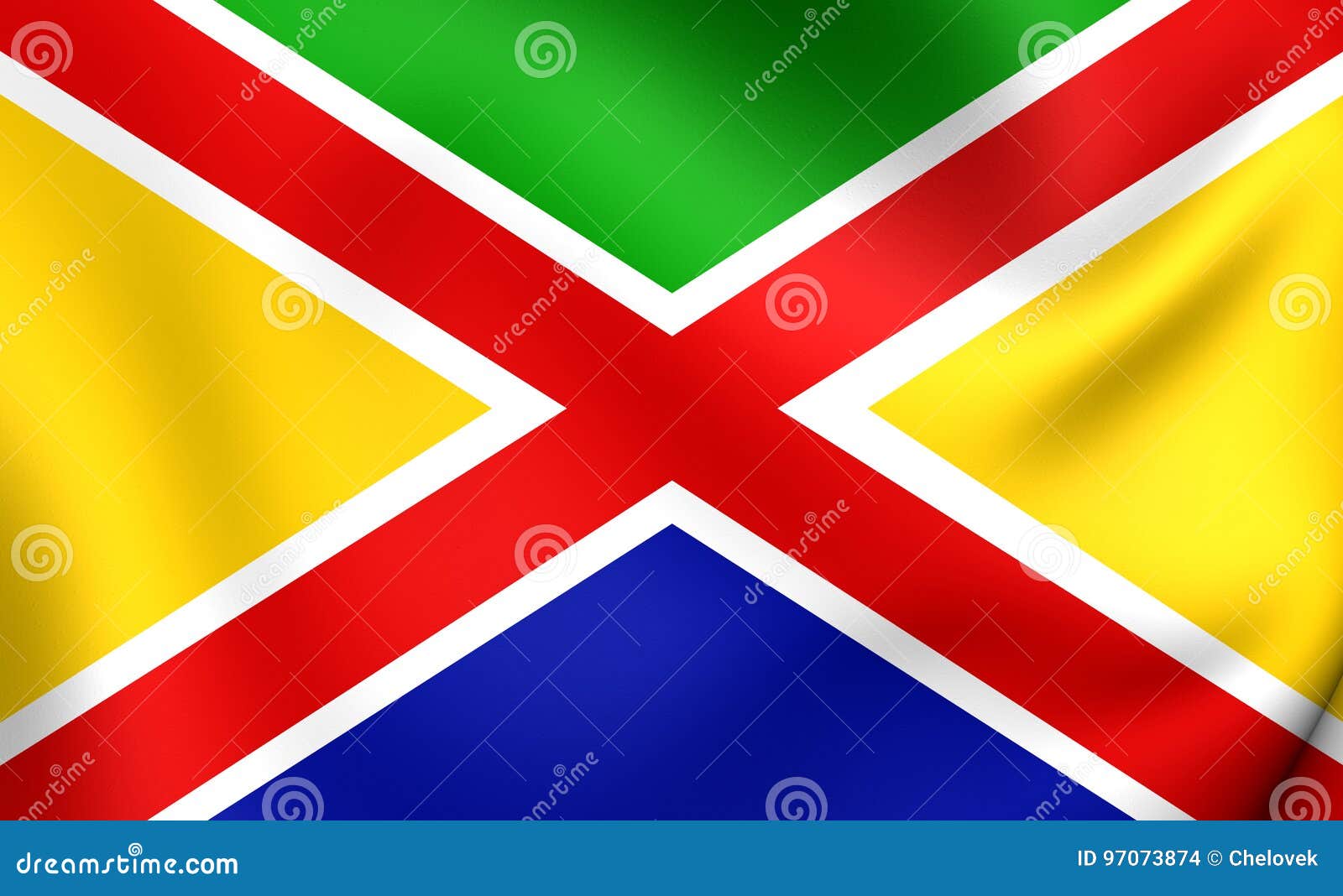 Drapeau Du Steenbergen, Pays-Bas Illustration Stock - Illustration du ...