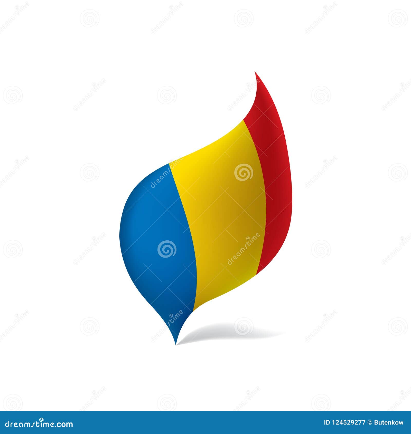 Drapeau Du Tchad, Illustration De Vecteur Illustration de Vecteur ...