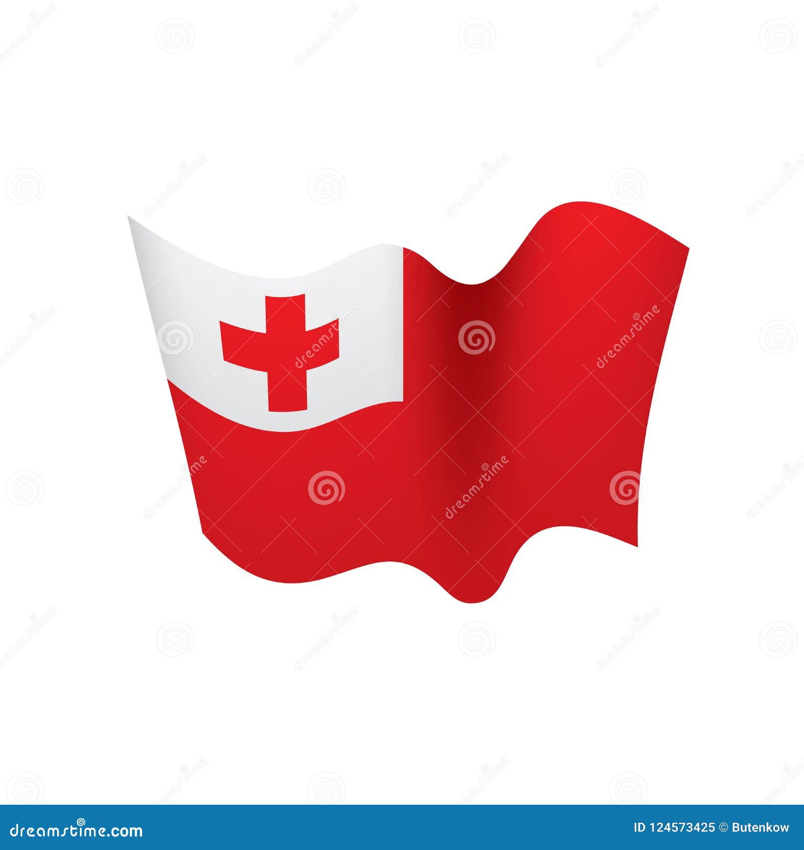 Drapeau Du Tonga, Illustration De Vecteur Illustration Stock ...