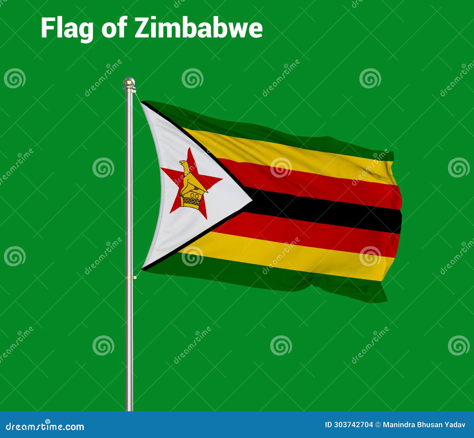 Drapeau Du Zimbabwe Drapeau Du Zimbabwe Symbole National Du Zimbabwe ...
