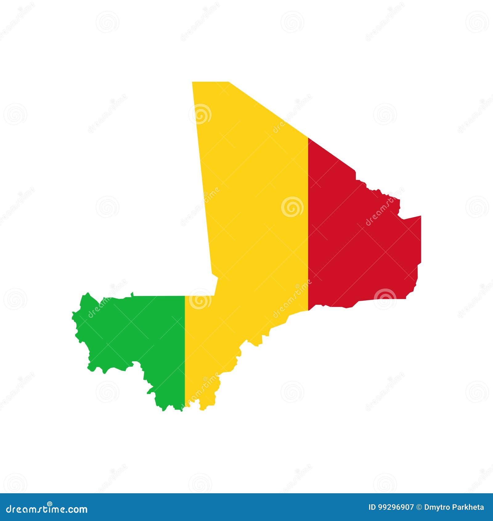 Drapeau et carte du Mali illustration de vecteur. Illustration du cadre ...