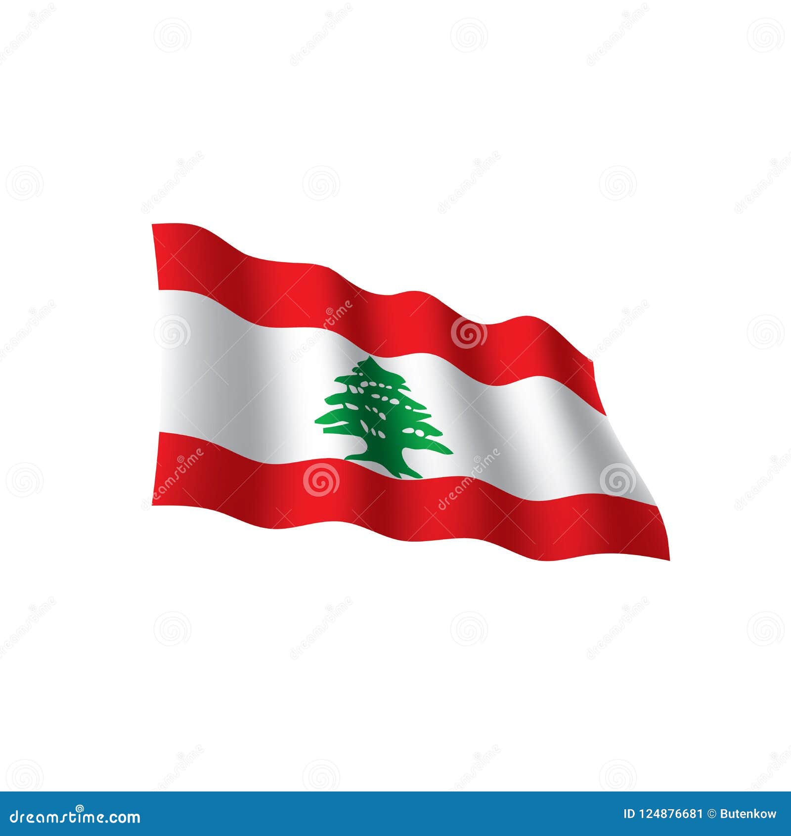 Drapeau Libanais, Illustration Illustration Stock - Illustration du ...