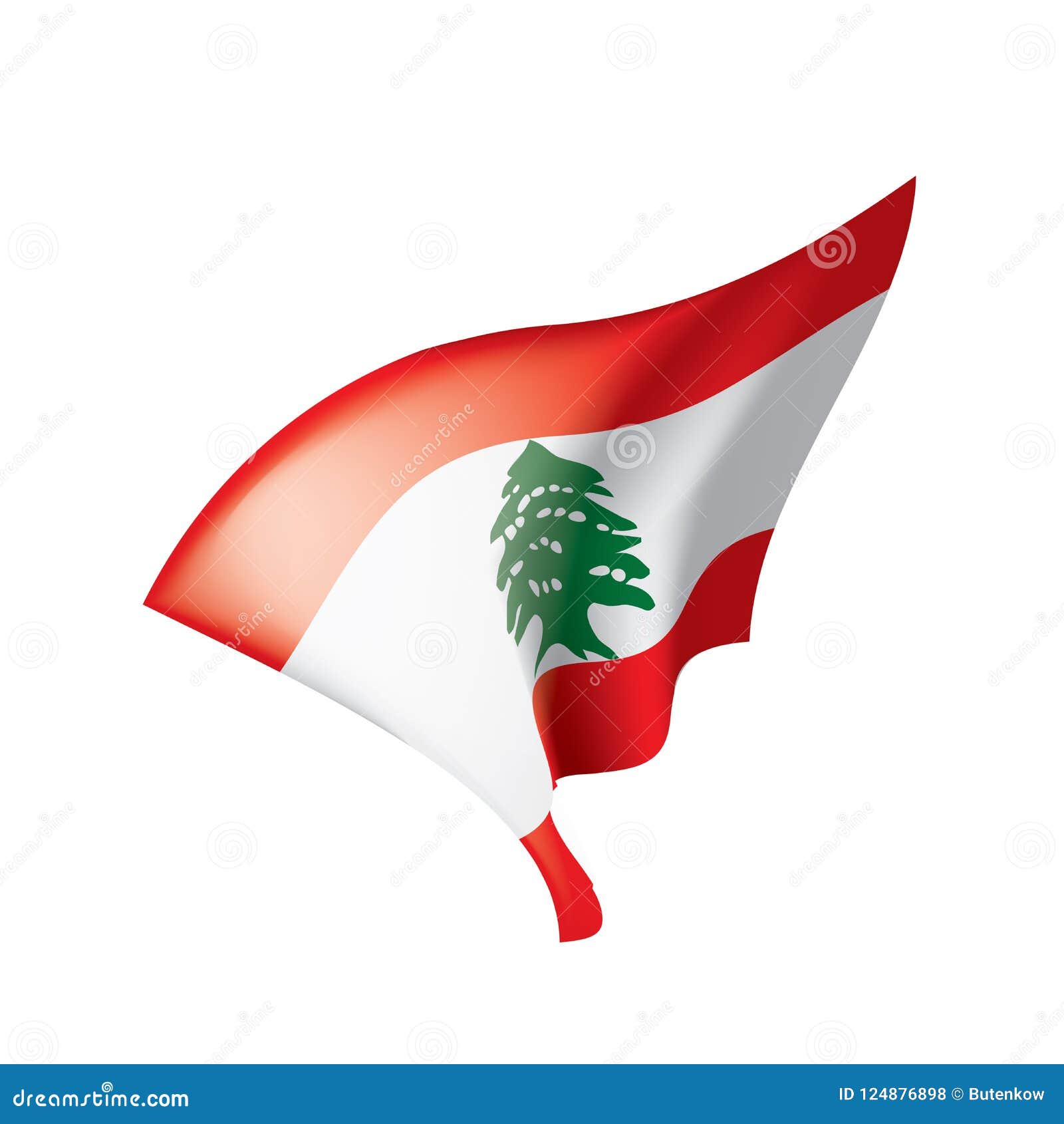 Drapeau Libanais, Illustration Illustration Stock - Illustration du ...