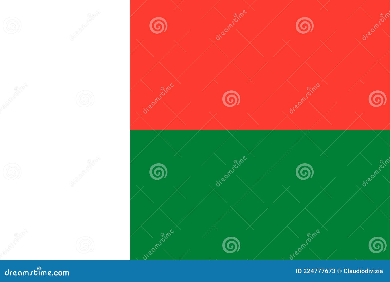 Drapeau Malgache De Madagascar Illustration Stock - Illustration du ...