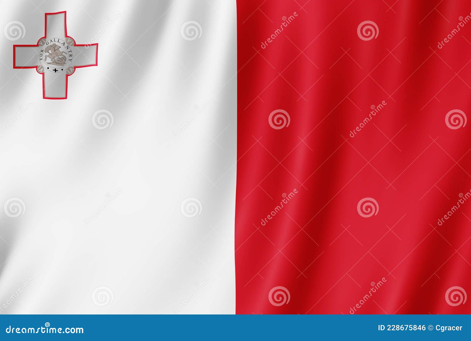 Drapeau malta illustration stock. Illustration du fond - 228675846