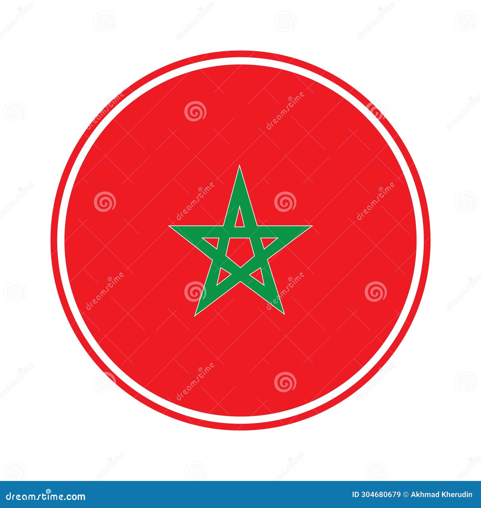 Drapeau marocain illustration de vecteur. Illustration of pays - 304680679