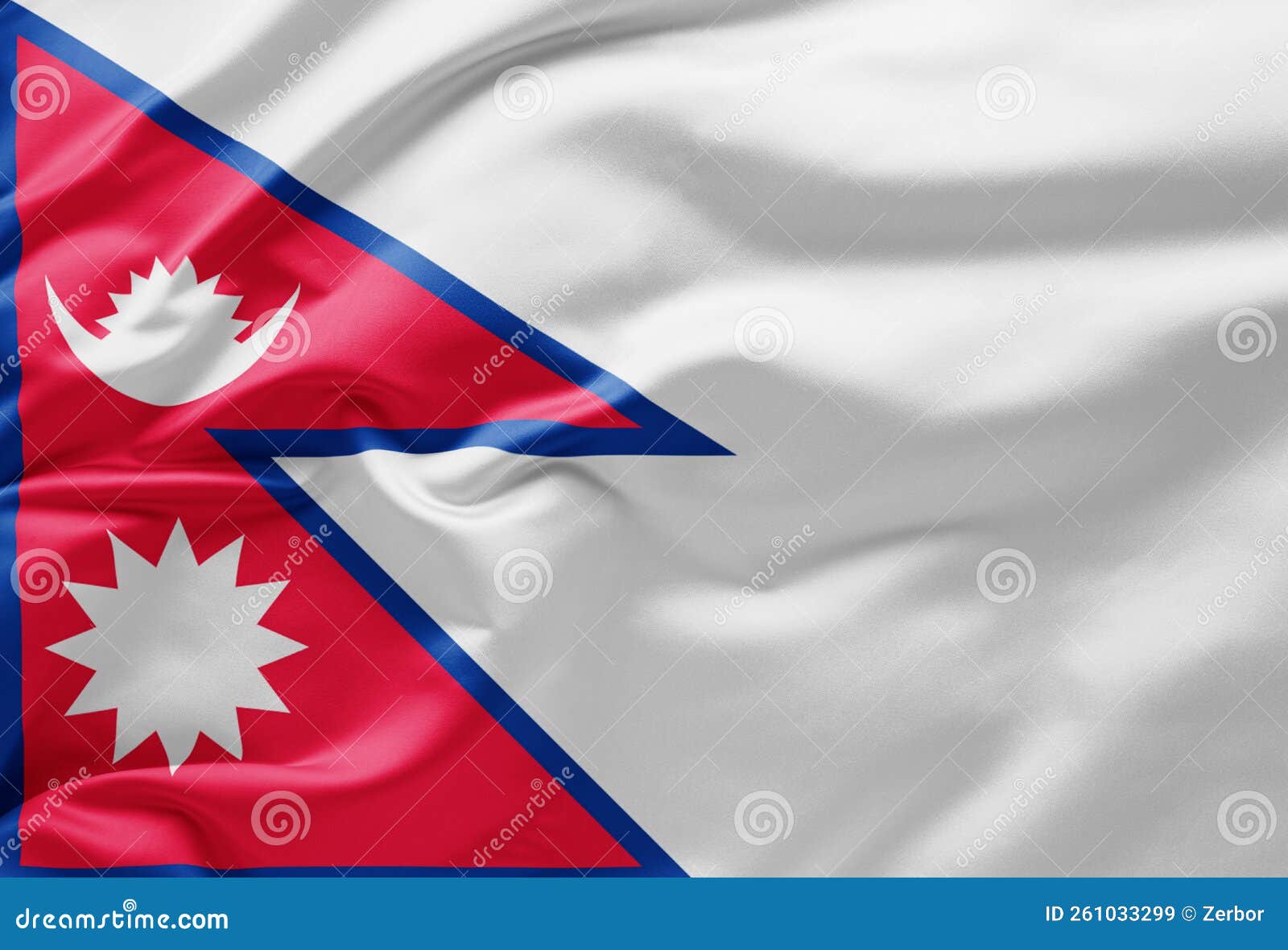 Drapeau national du népal image stock. Image du nationalisme - 261033299