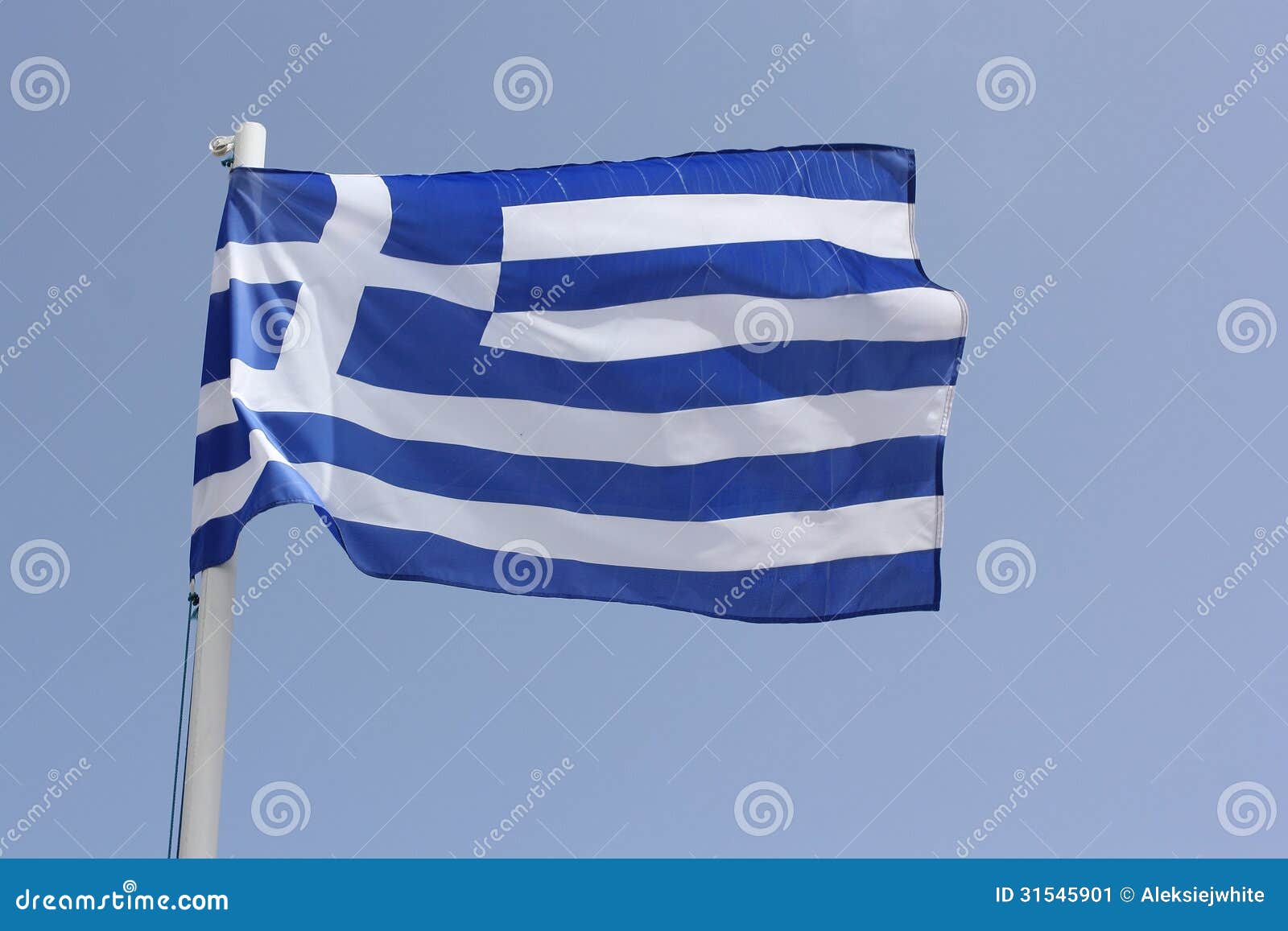 Drapeau national grec image stock. Image of couleur, méditerranéen ...