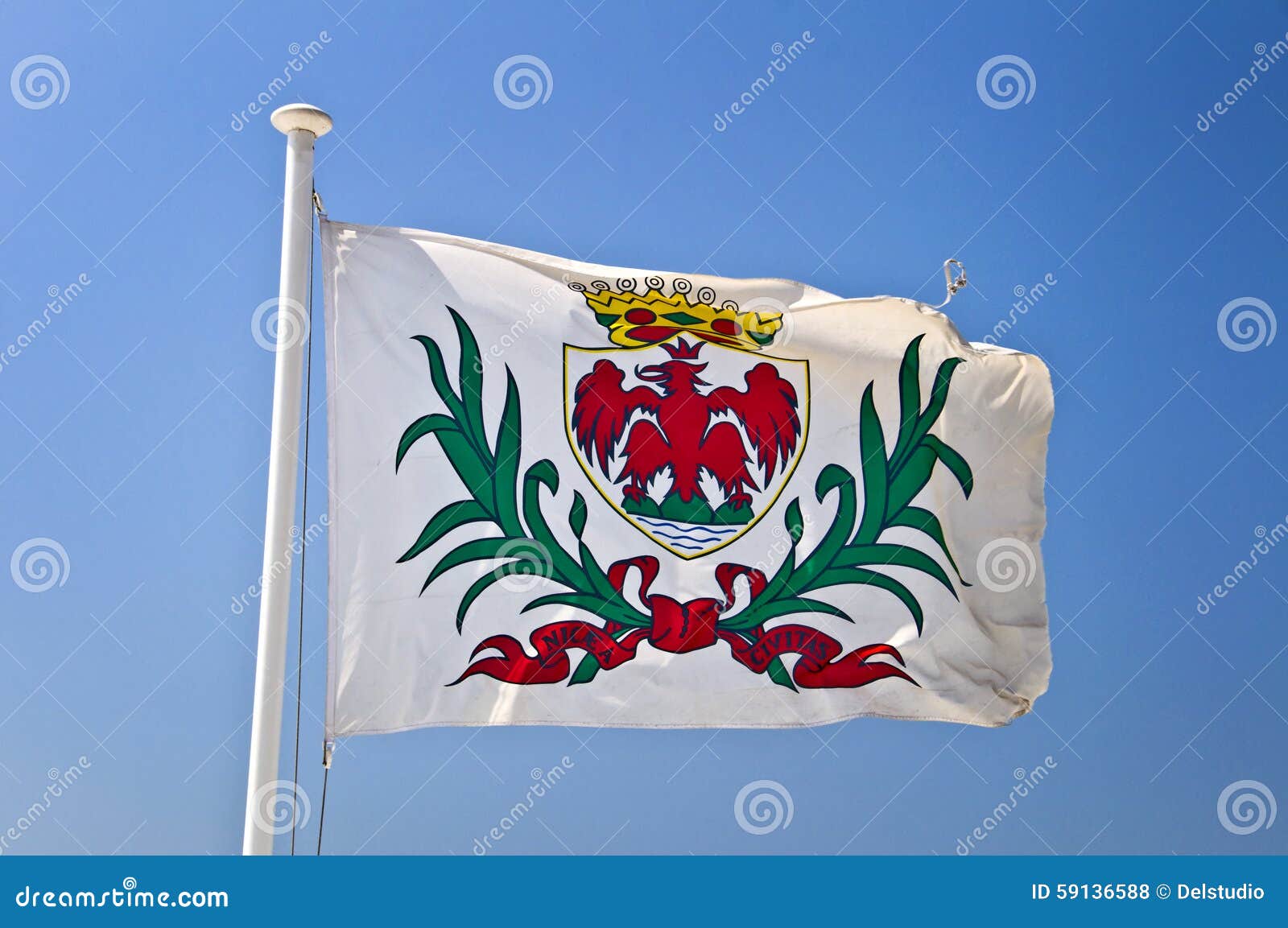 Drapeau OD La Ville De Nice Photo stock - Image du riviera, drapeau ...