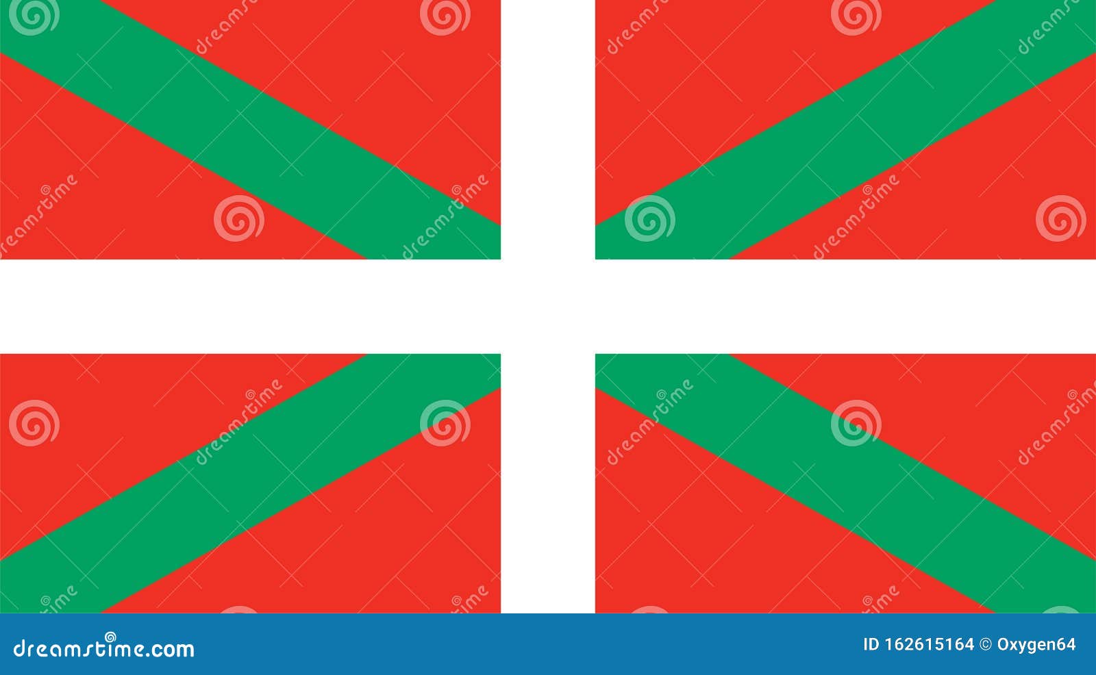 Drapeau Officiel Du Pays Basque Illustration de Vecteur - Illustration ...