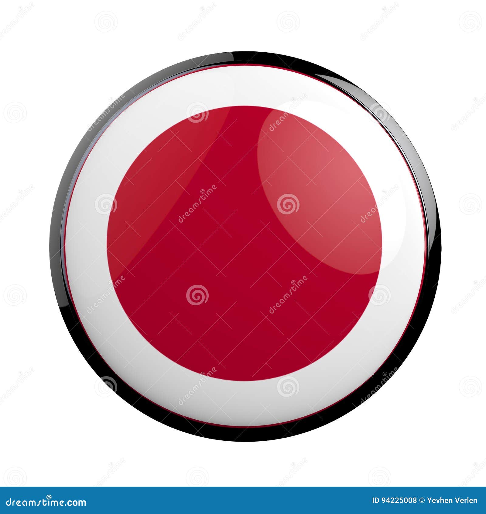 Drapeau Rond D'icône Du Japon Illustration Stock - Illustration du ...