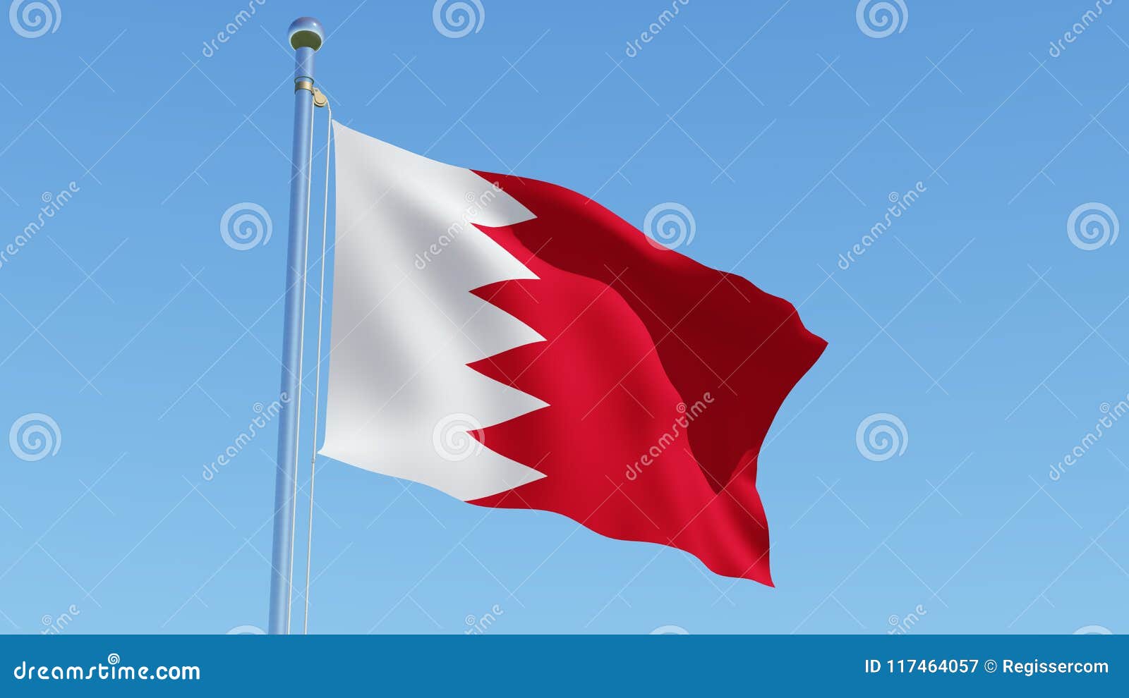 Drapeau Rouge Et Blanc Du Bahrain Illustration Stock - Illustration du ...