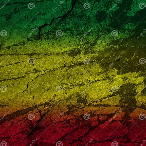 Drapeau Rouge, Jaune, Vert De Rasta Photo stock - Image du fermer ...