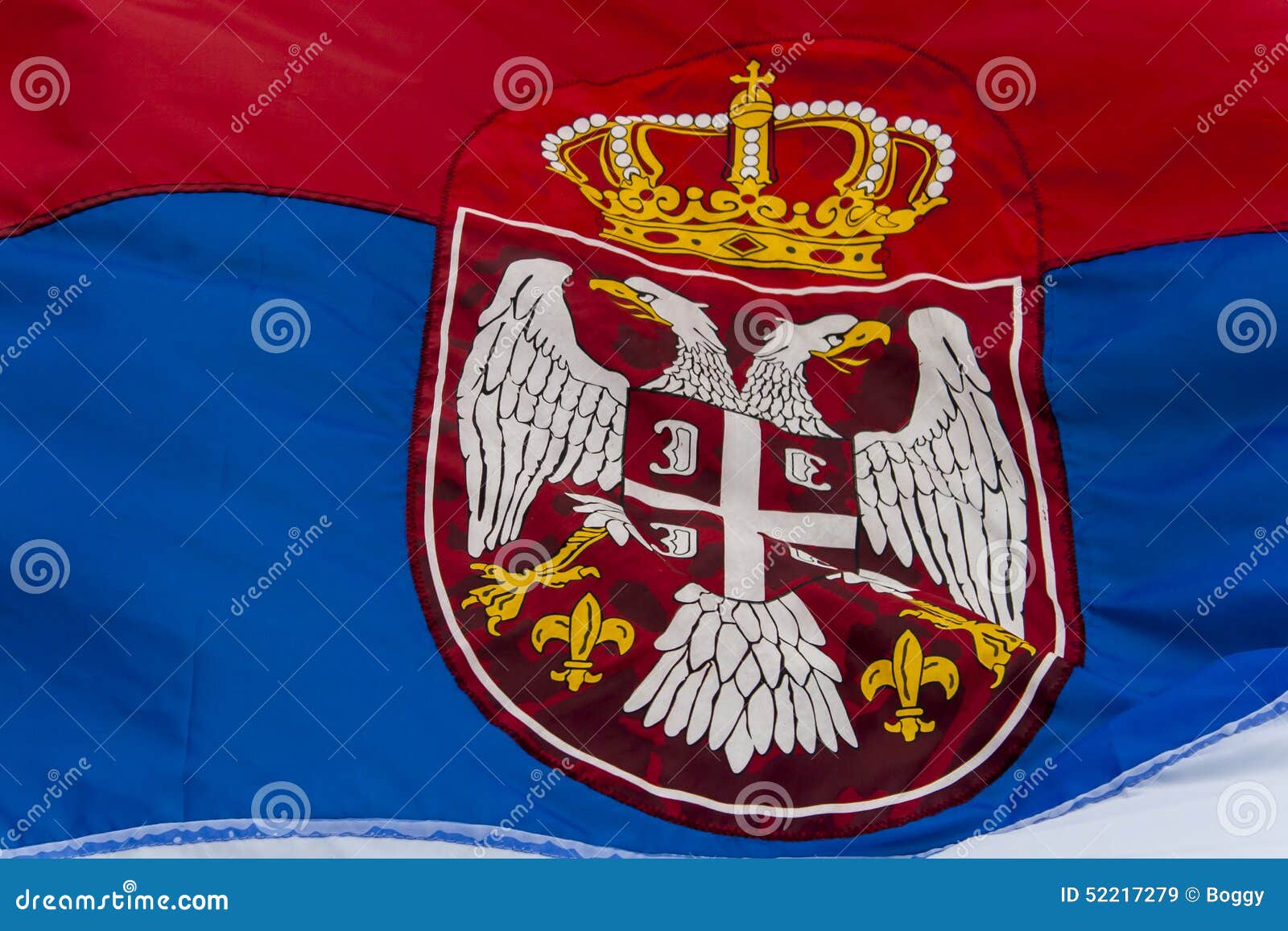 Drapeau serbe image stock. Image of âgé, nationale, serbie - 52217279