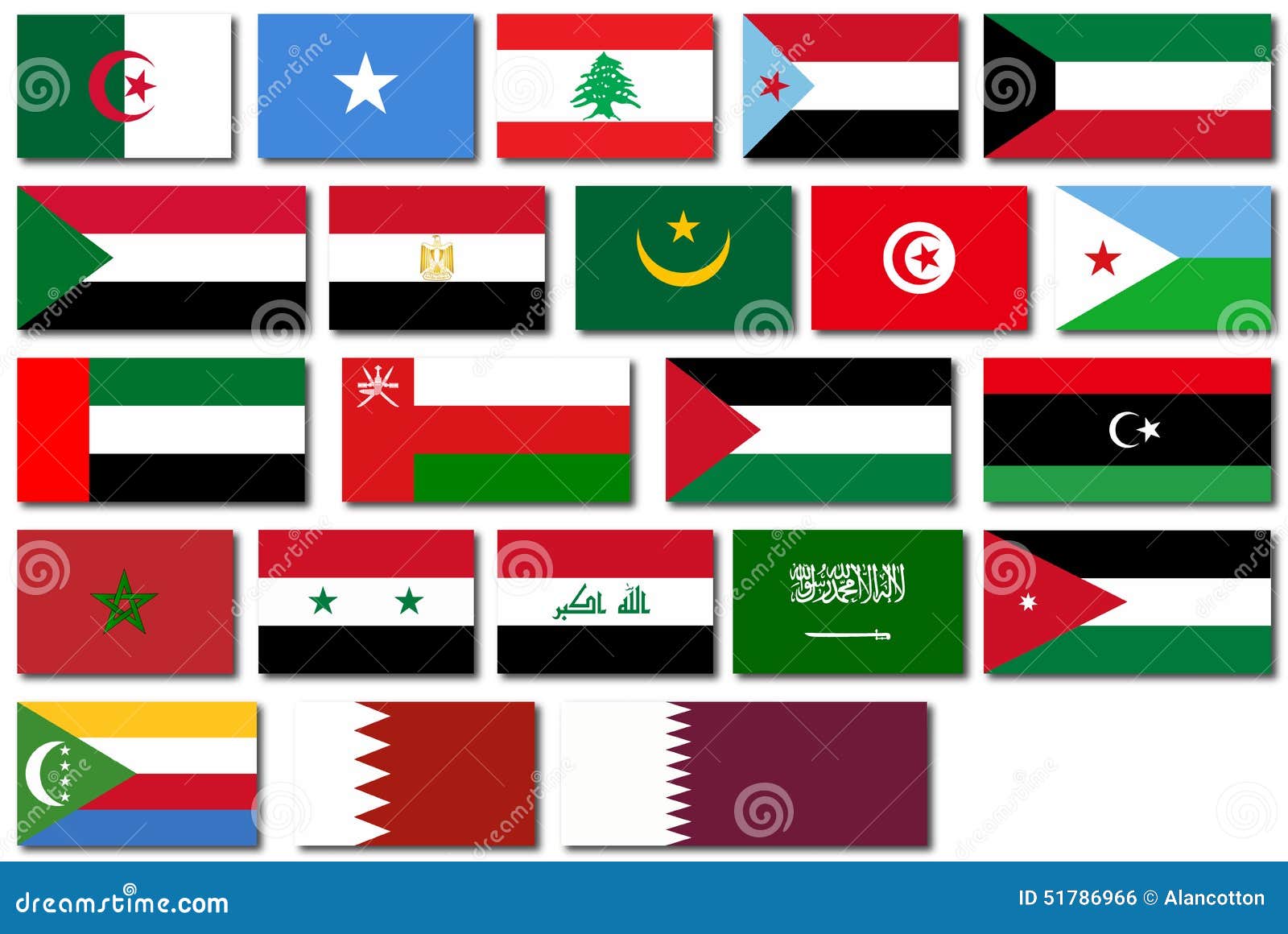 Drapeaux de la ligue arabe illustration stock. Illustration du saoudien ...