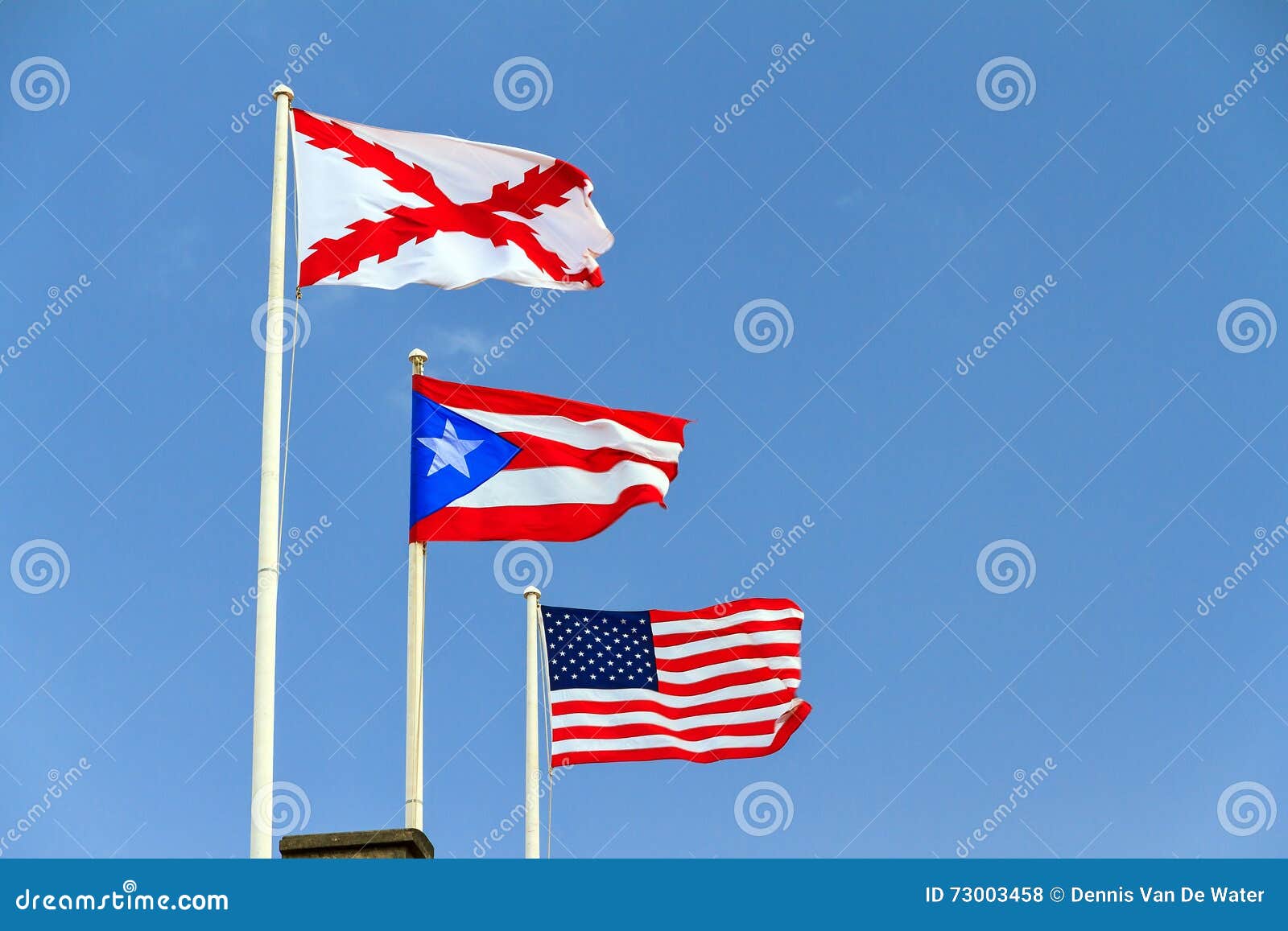 Drapeaux du Porto Rico photo stock. Image du bourgogne - 73003458